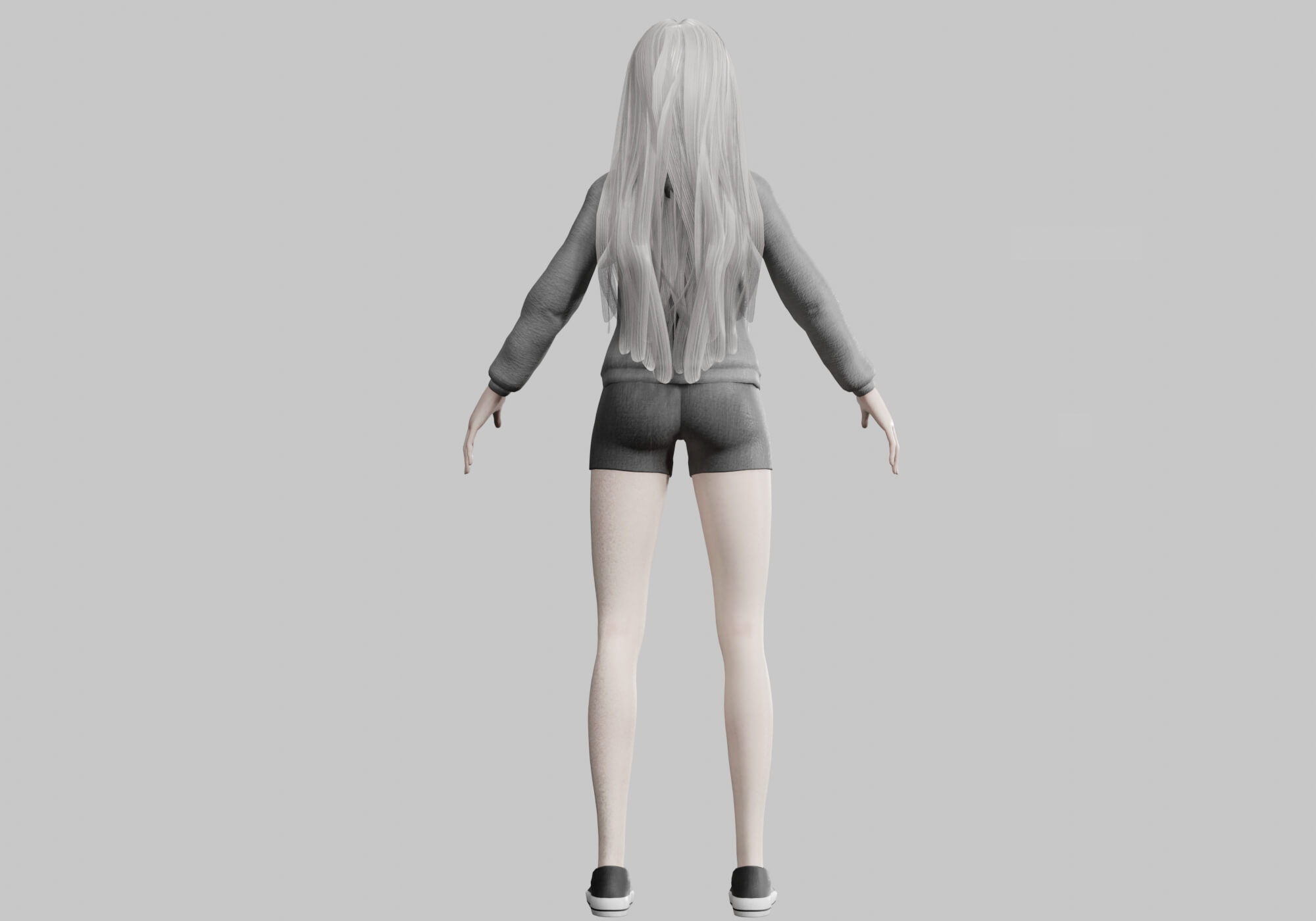 Teen Cute Woman V33349 - 3D Model by nickianimations