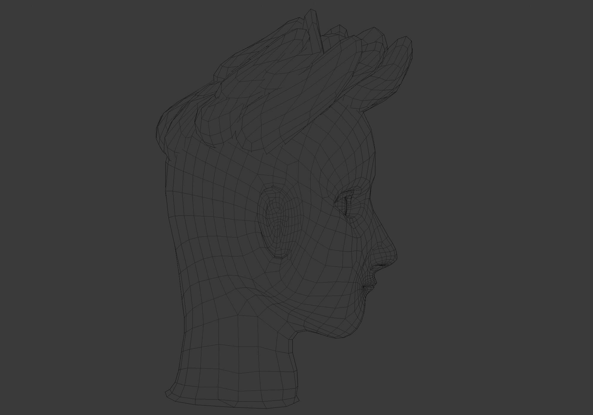 Up Cartoon Hairstyle - 3D Model by nickianimations