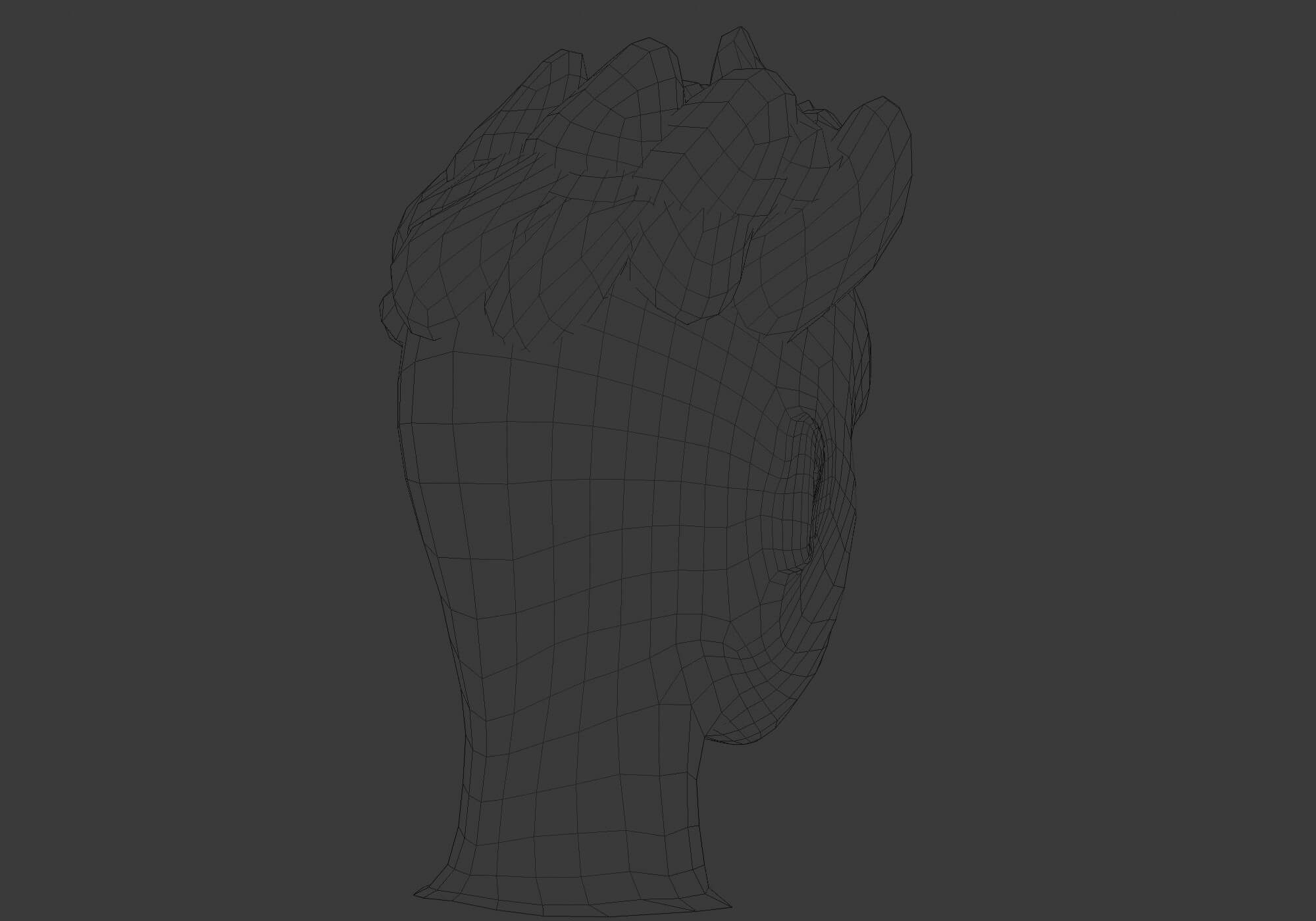 Up Cartoon Hairstyle - 3D Model by nickianimations