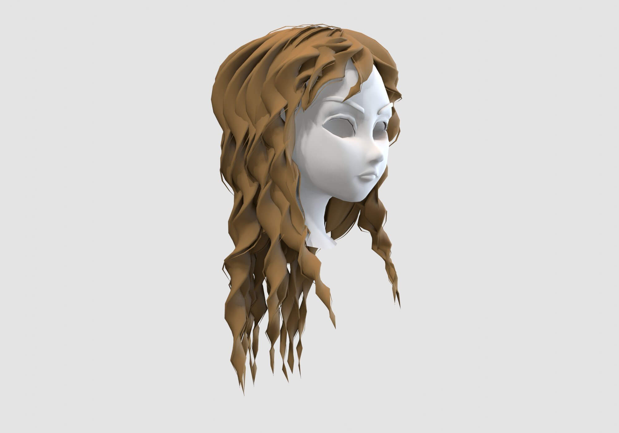 Wavy Cartoon Hairstyle - 3D Model by nickianimations