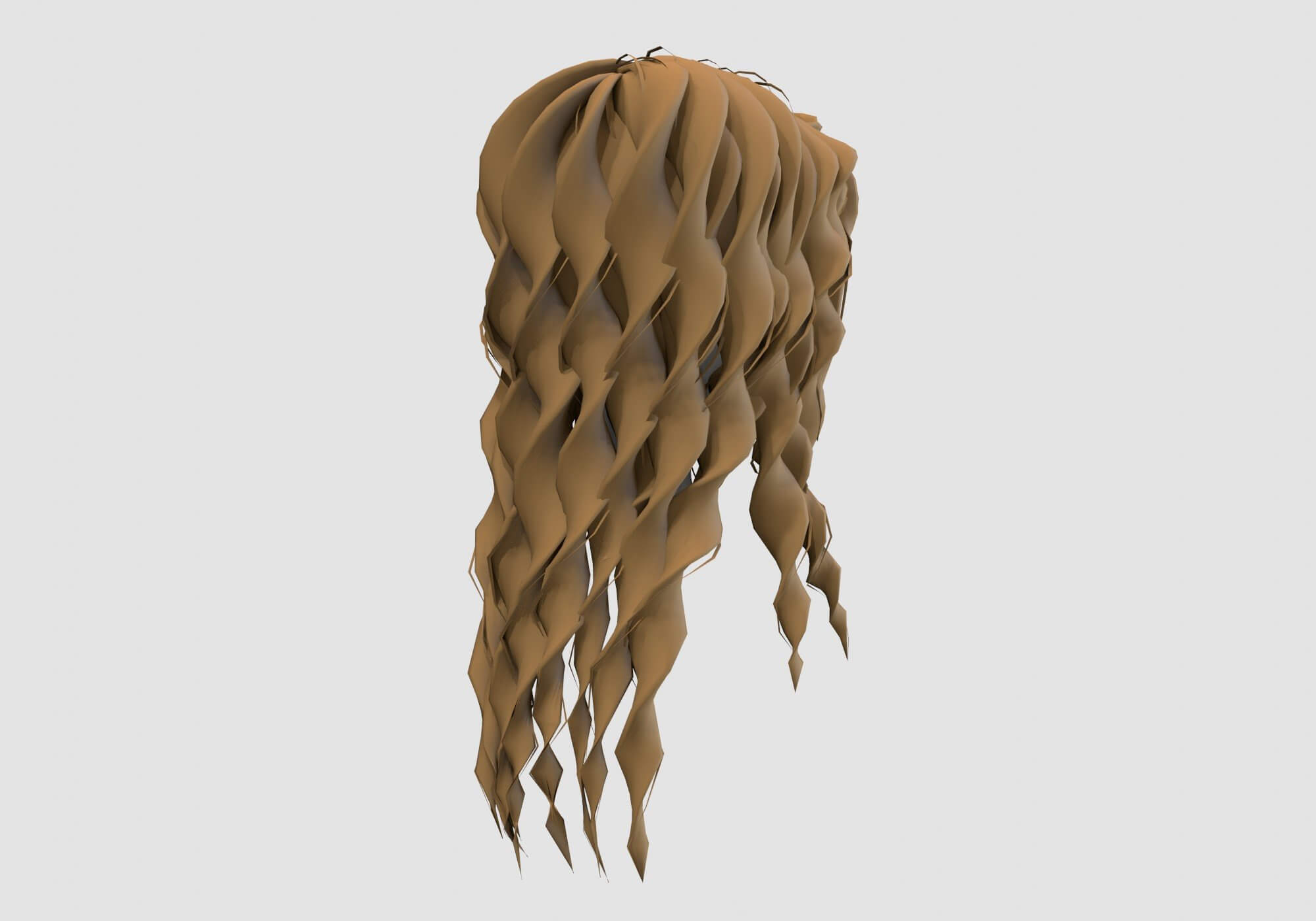 Wavy Cartoon Hairstyle - 3D Model by nickianimations