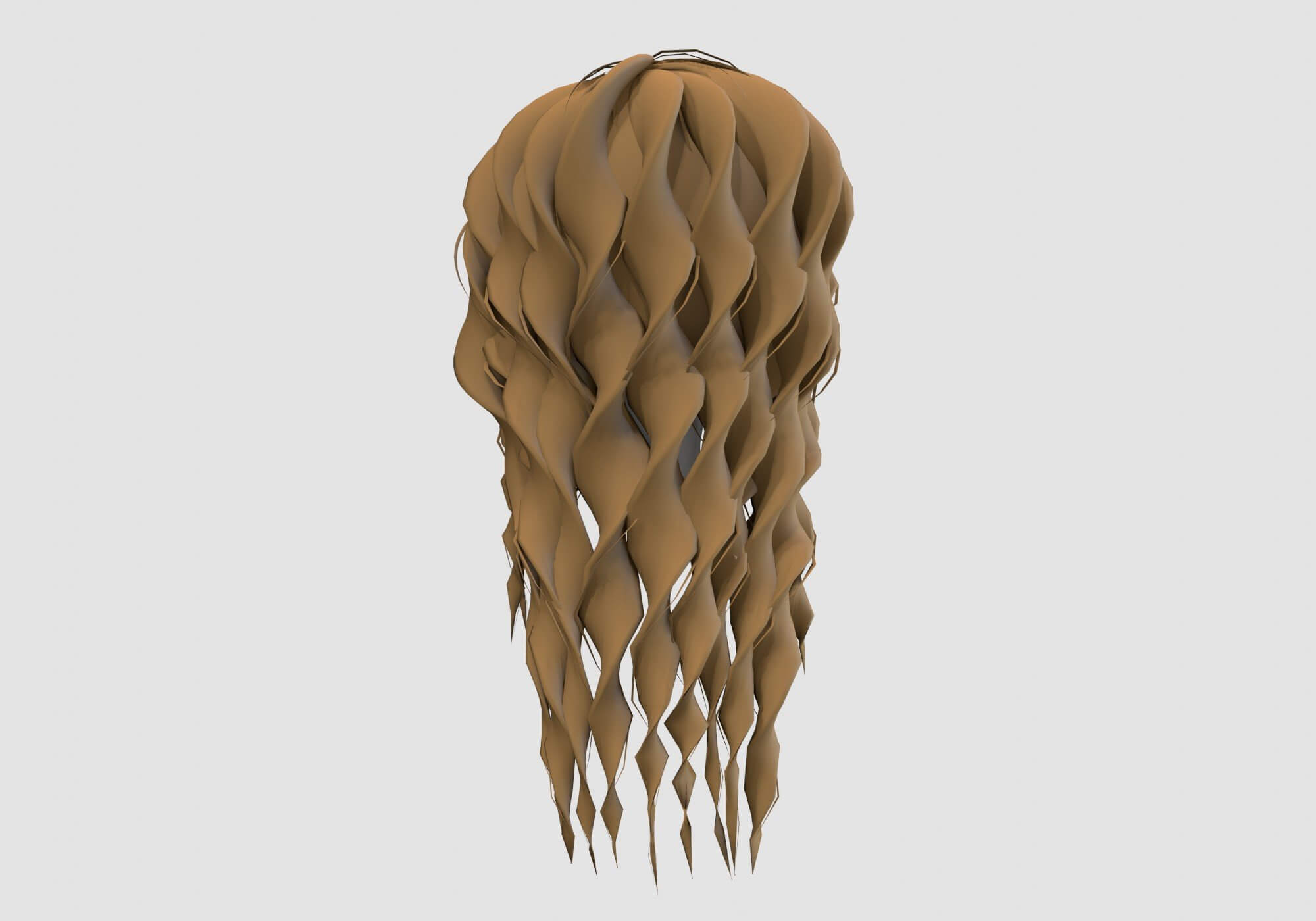 Wavy Cartoon Hairstyle - 3D Model by nickianimations