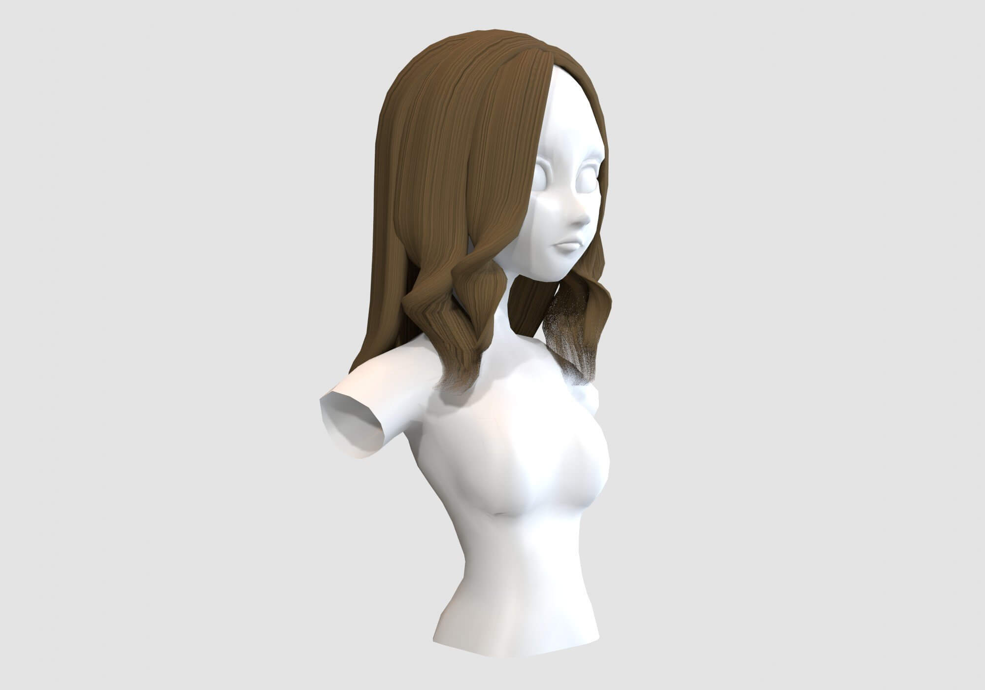 Wavy Cartoon Hairstyle - 3D Model by nickianimations