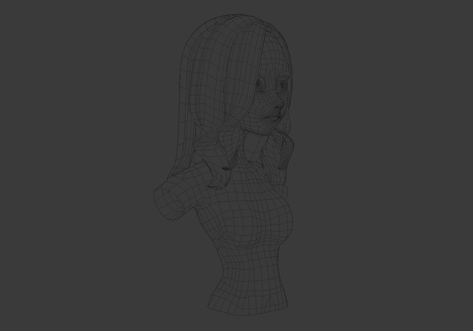 Wavy Cartoon Hairstyle - 3D Model by nickianimations