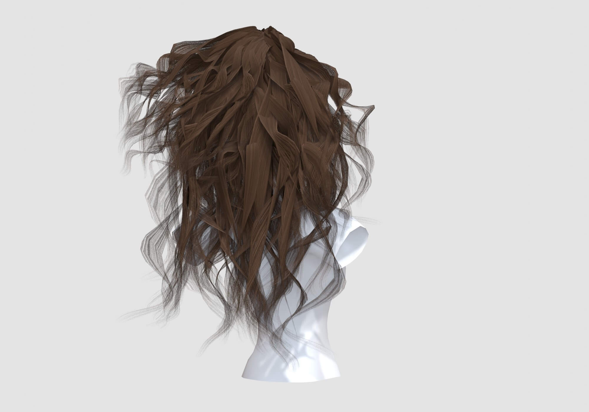 Wavy Female Hairstyle - 3D Model by nickianimations