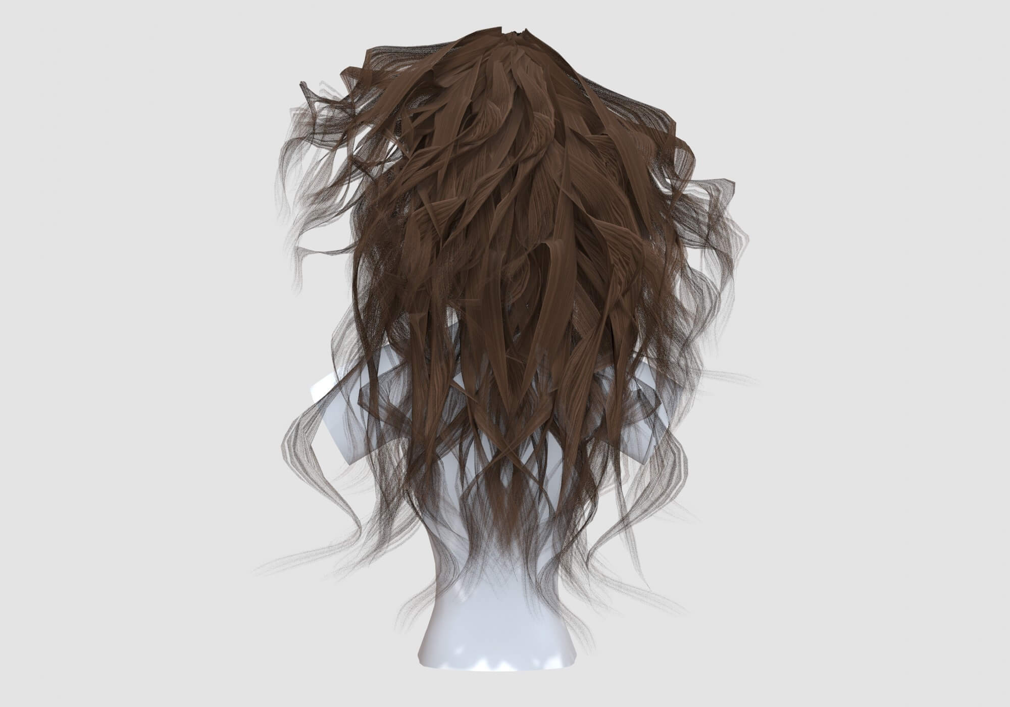 Wavy Female Hairstyle - 3D Model by nickianimations