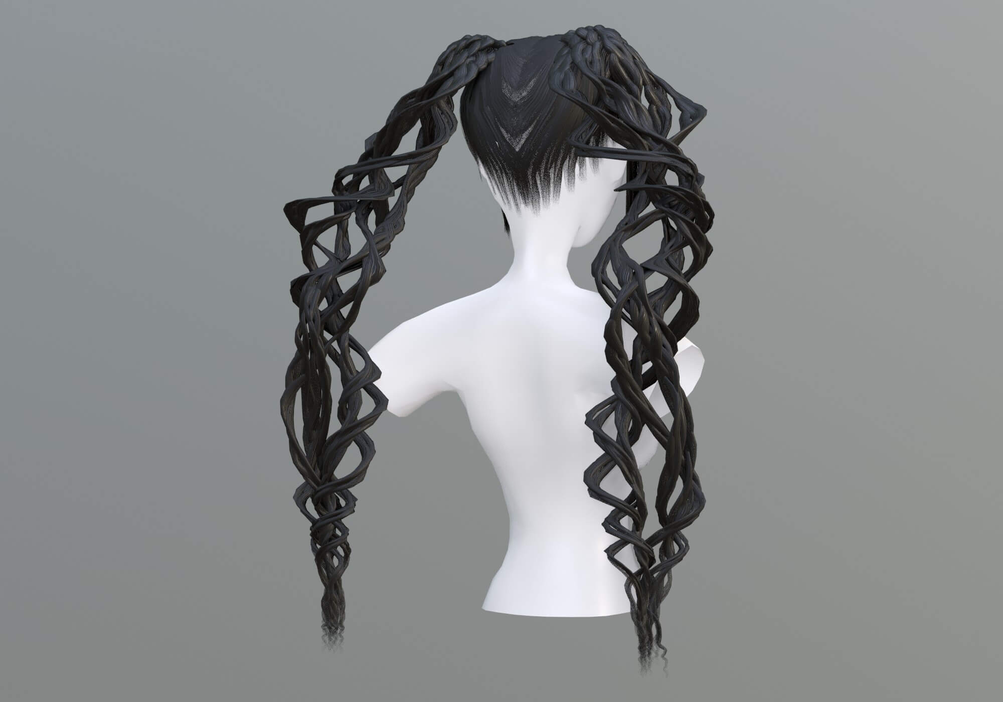 Wavy Female Hairstyle - 3D Model by nickianimations