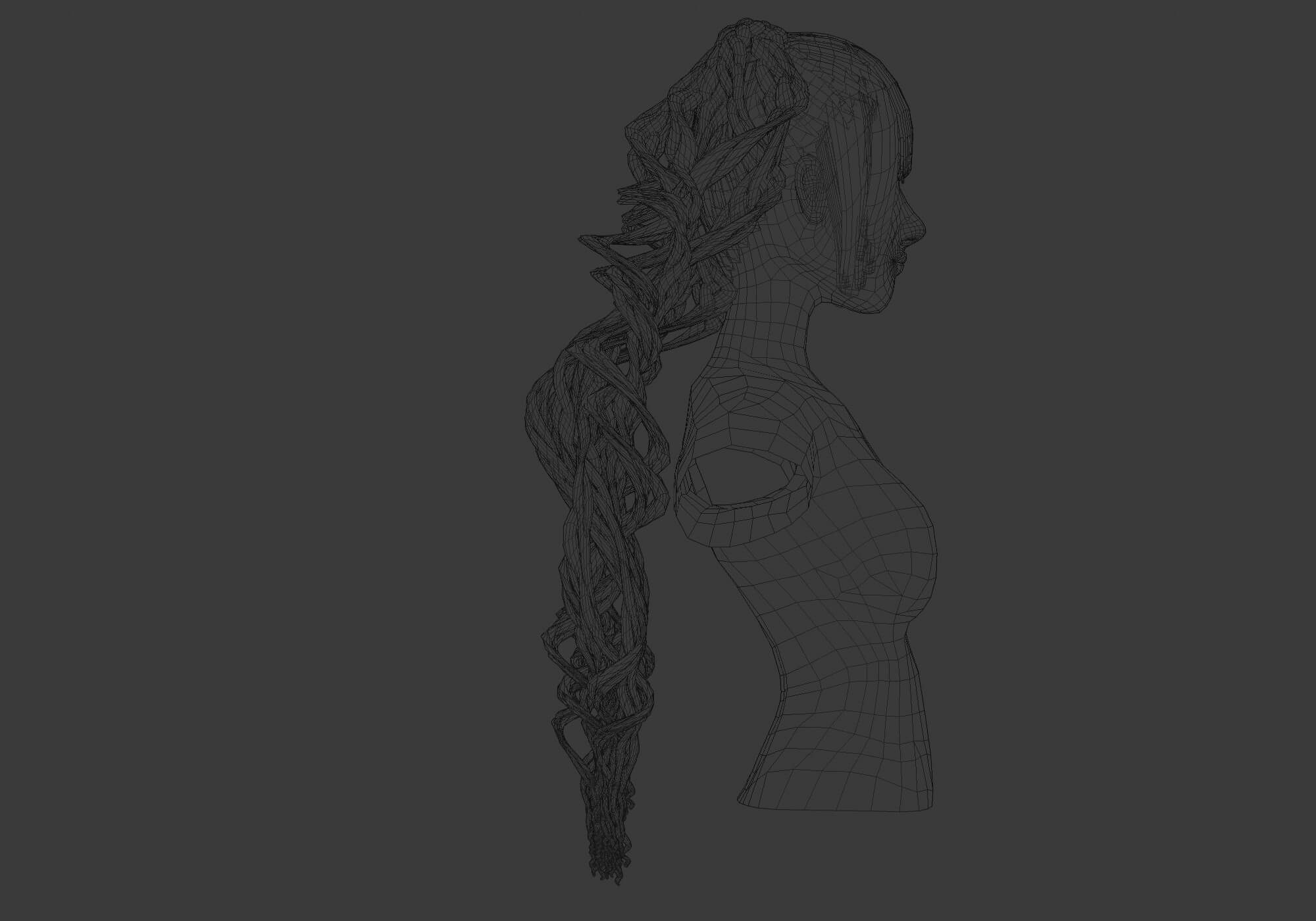 Wavy Female Hairstyle - 3D Model by nickianimations