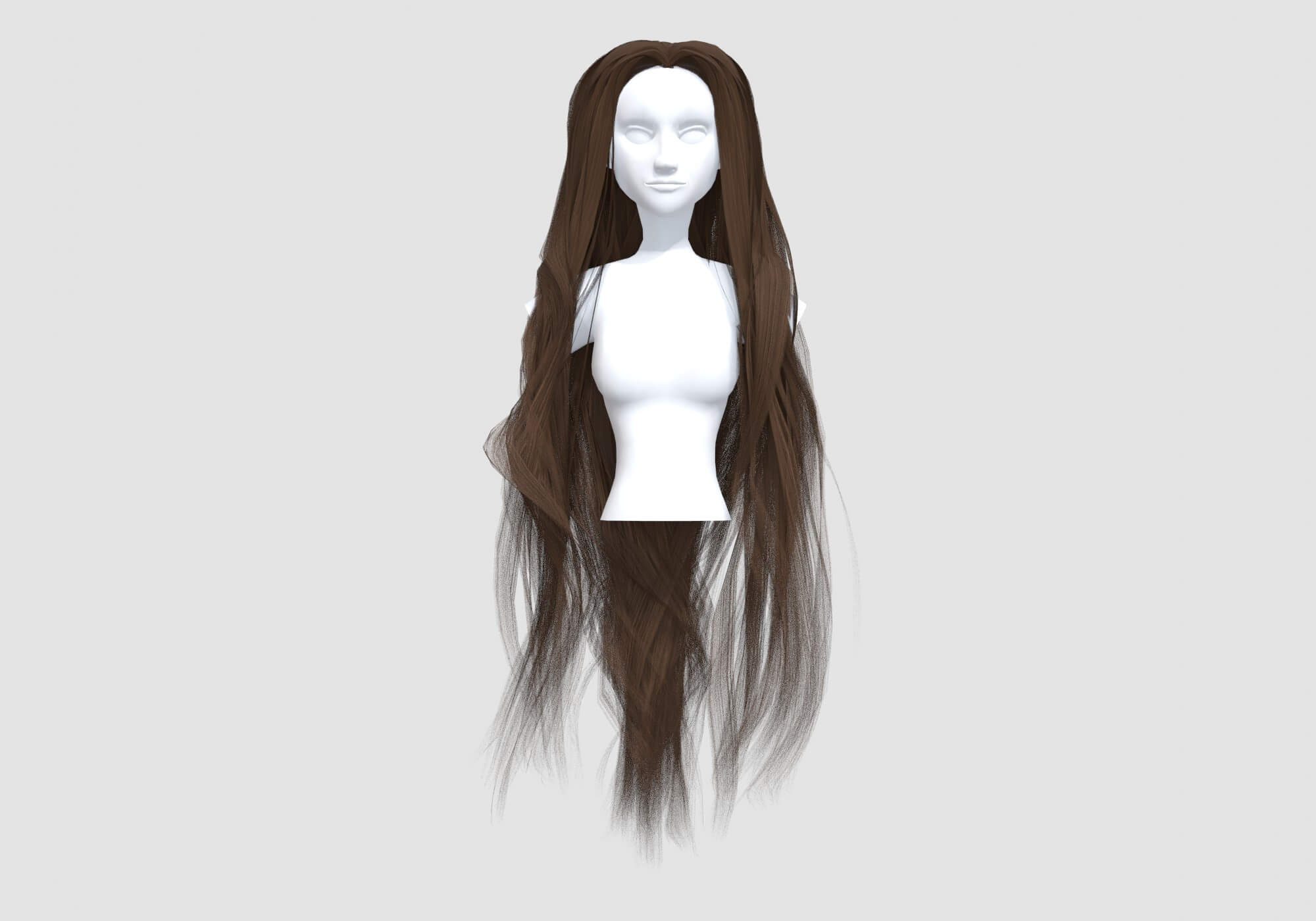 Wavy Long Hairstyle - 3D Model by nickianimations
