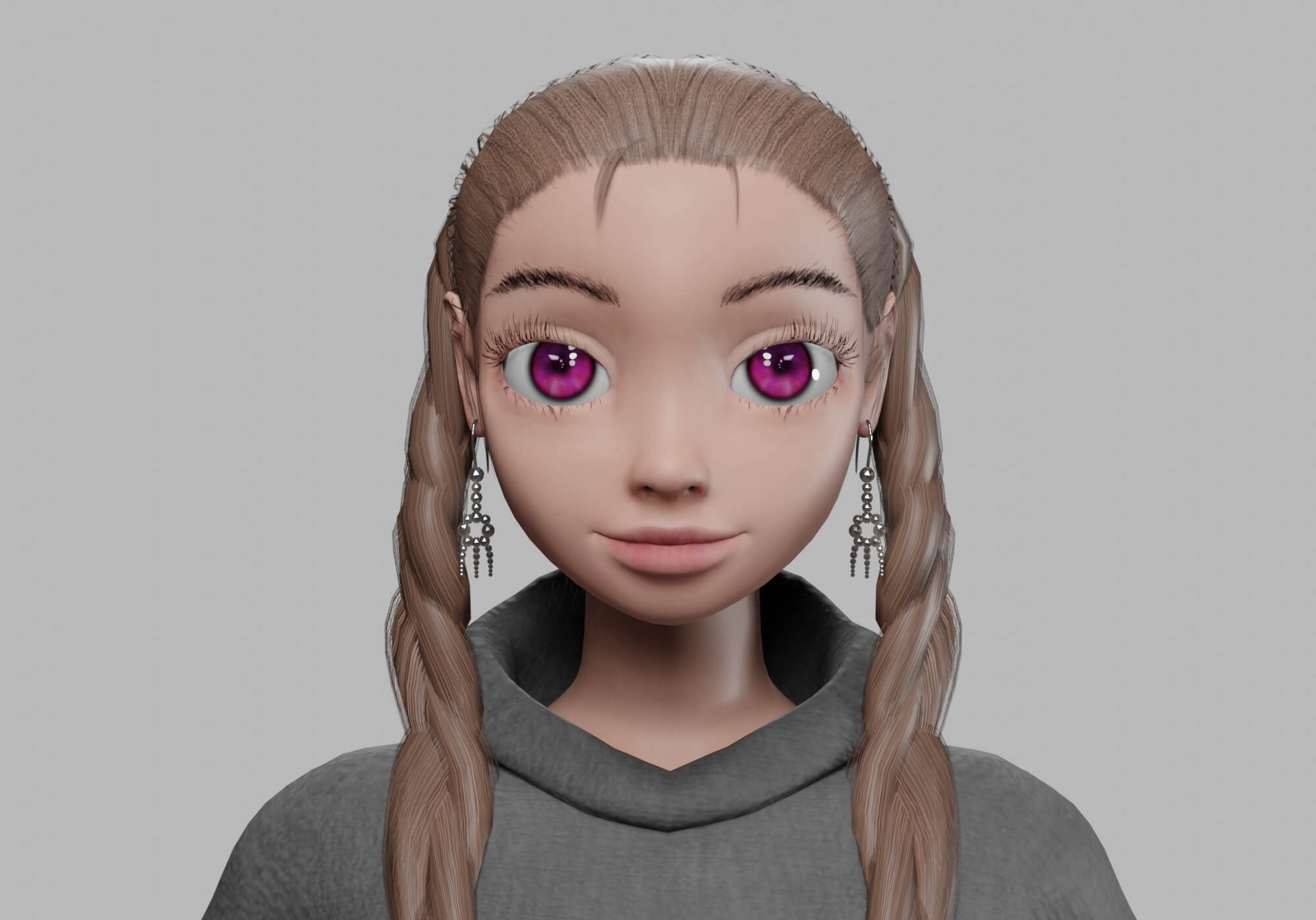 Young Cartoon Girl V31021 - 3D Model by nickianimations
