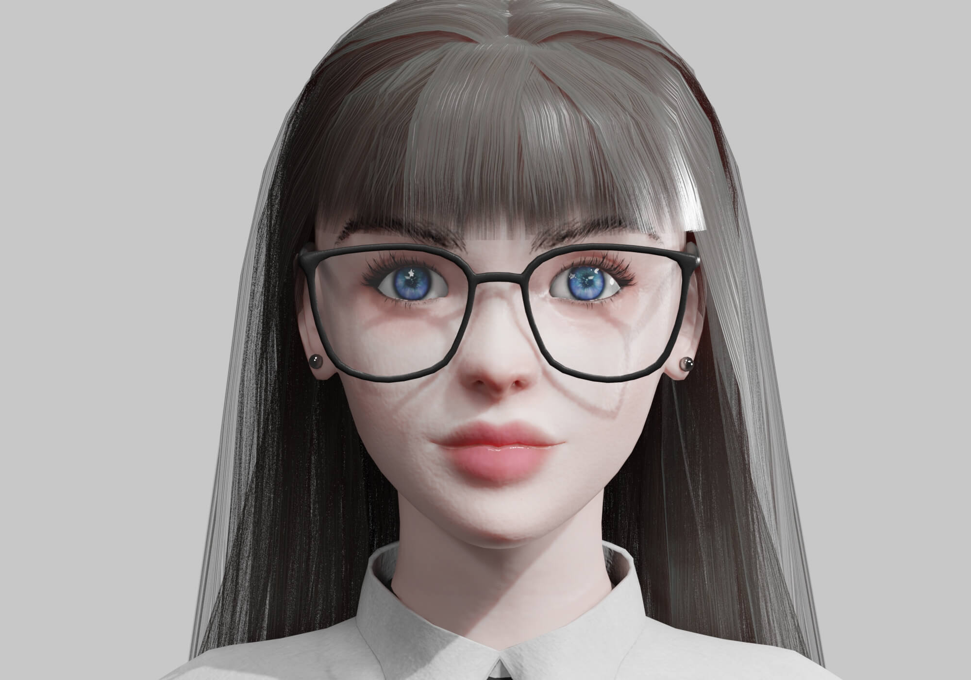 Young School Girl V30490 - 3D Model by nickianimations