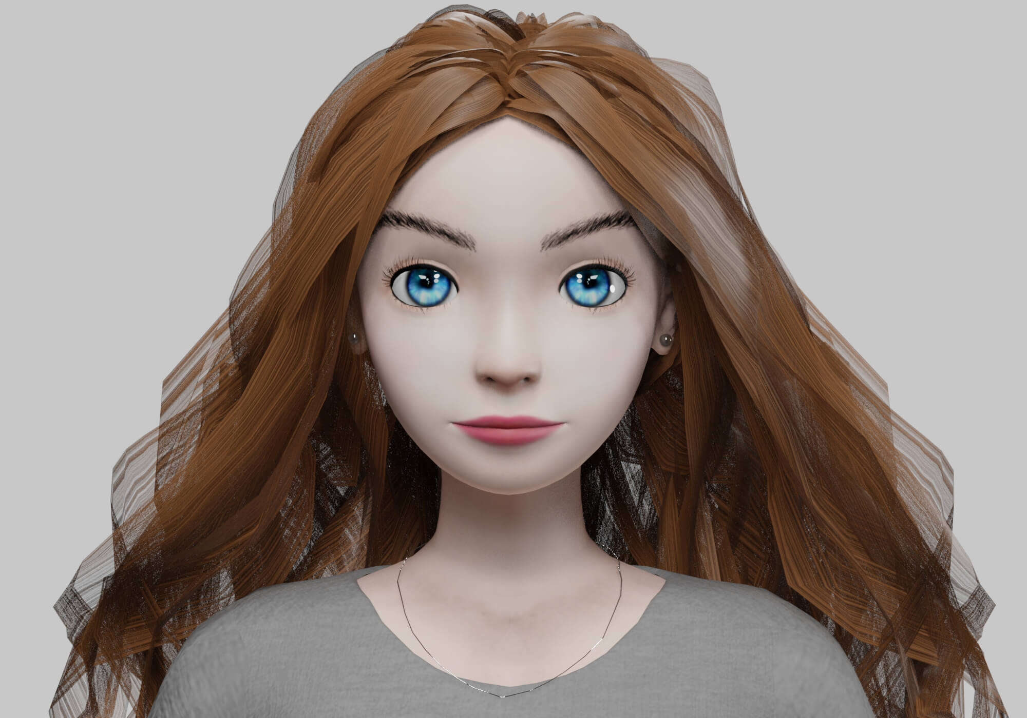 Young Standard Girl V34581 - 3D Model by nickianimations