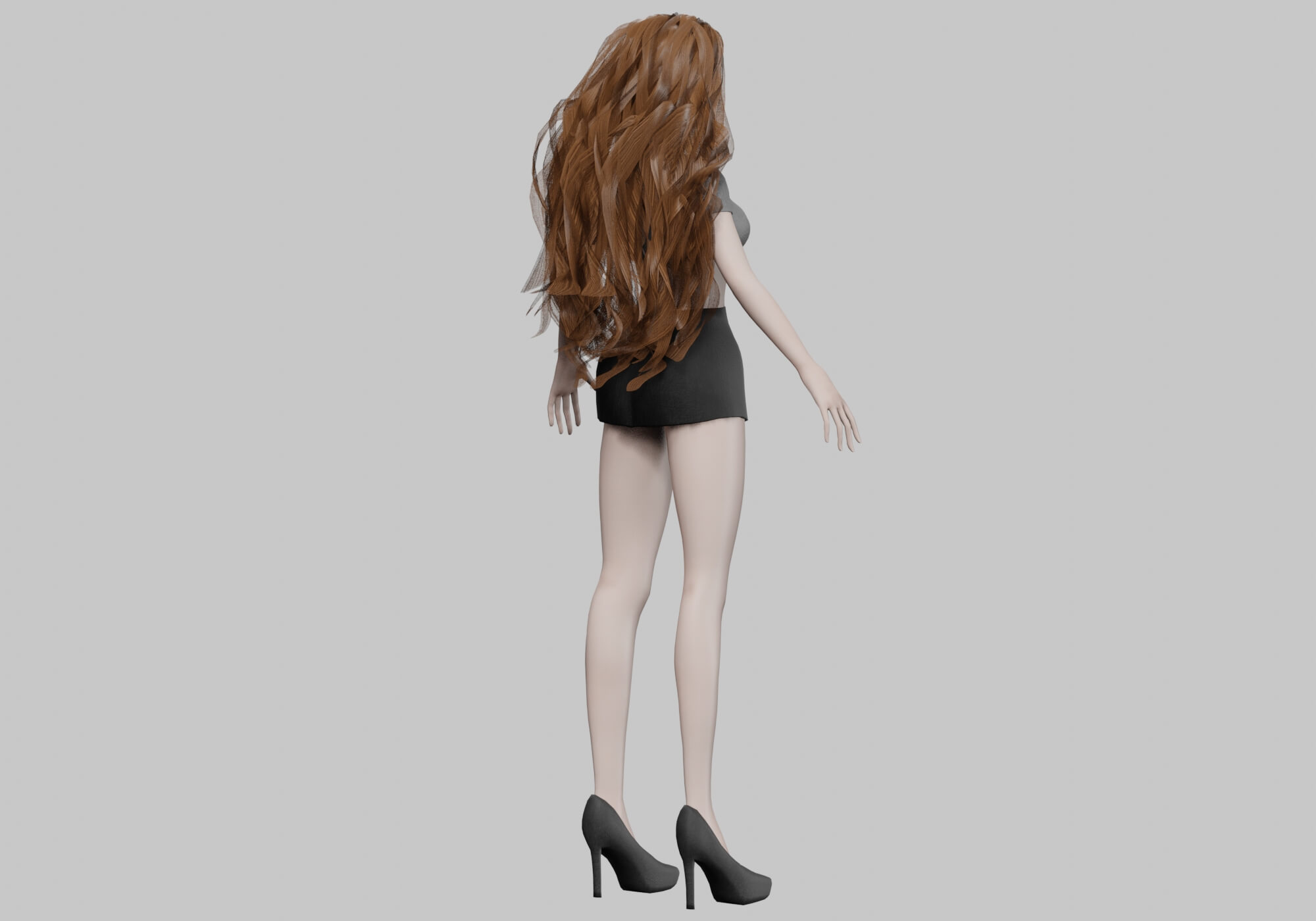 Young Standard Girl V34581 - 3D Model by nickianimations