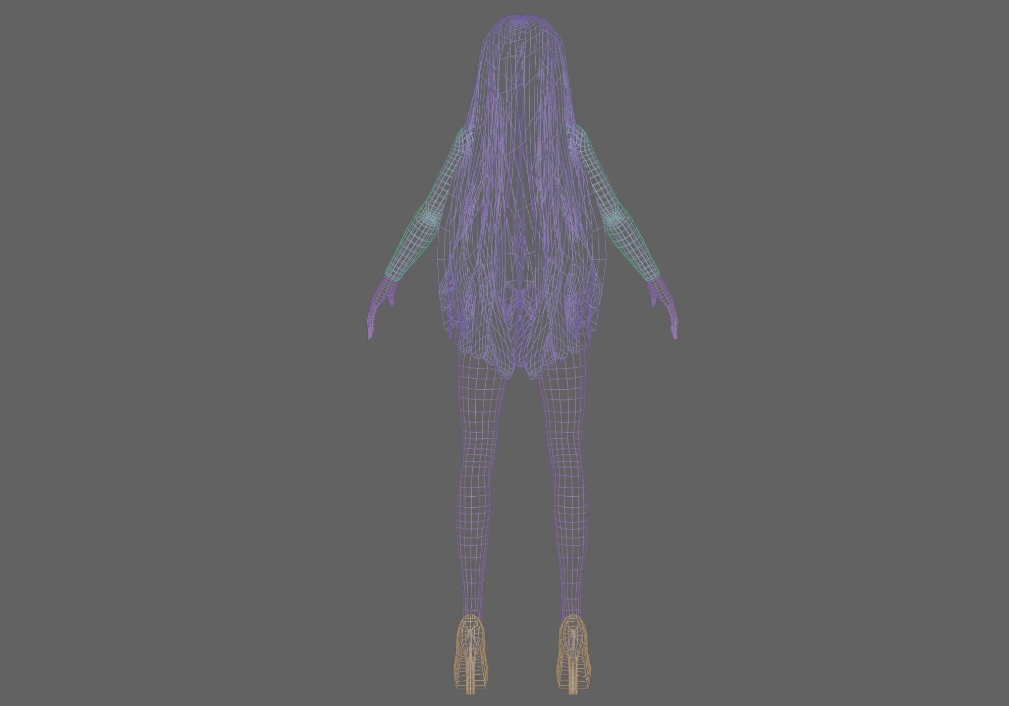 Young Stylized Girl V30443 - 3D Model by nickianimations