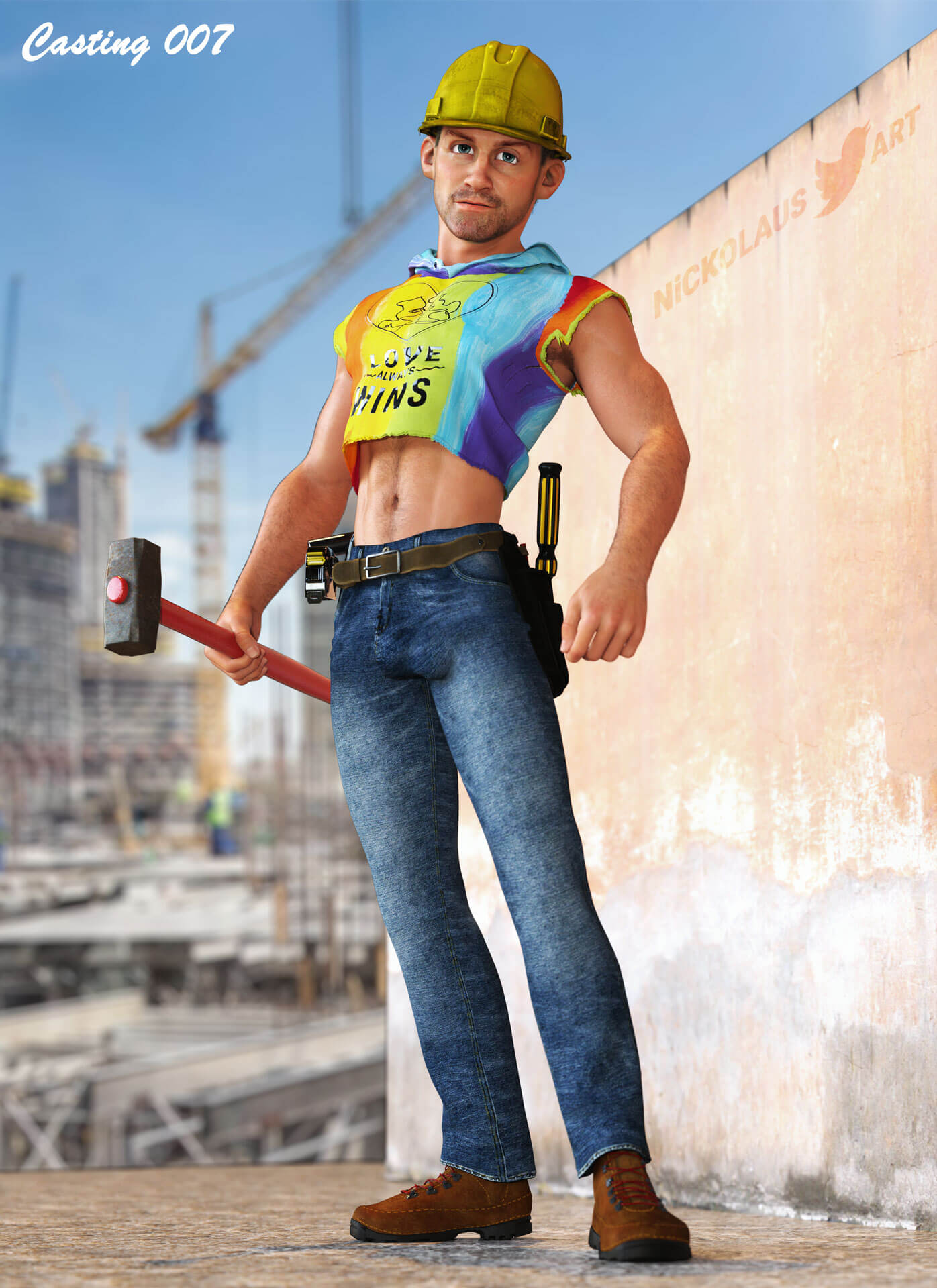 Casting 07 3D Render, Digital Art by nickolausart