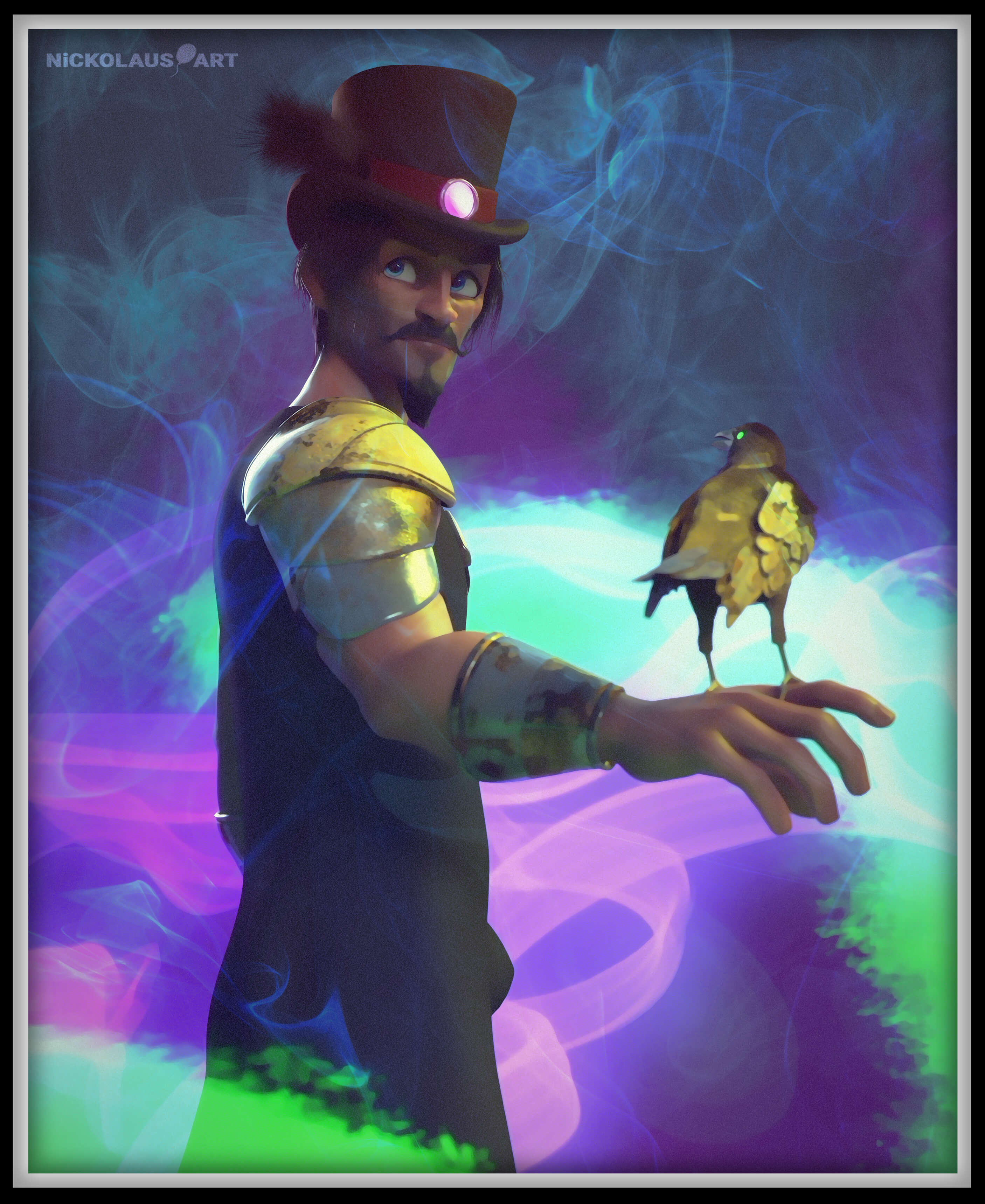 Casting 46 (censored) 3D Render, Digital Art by nickolausart