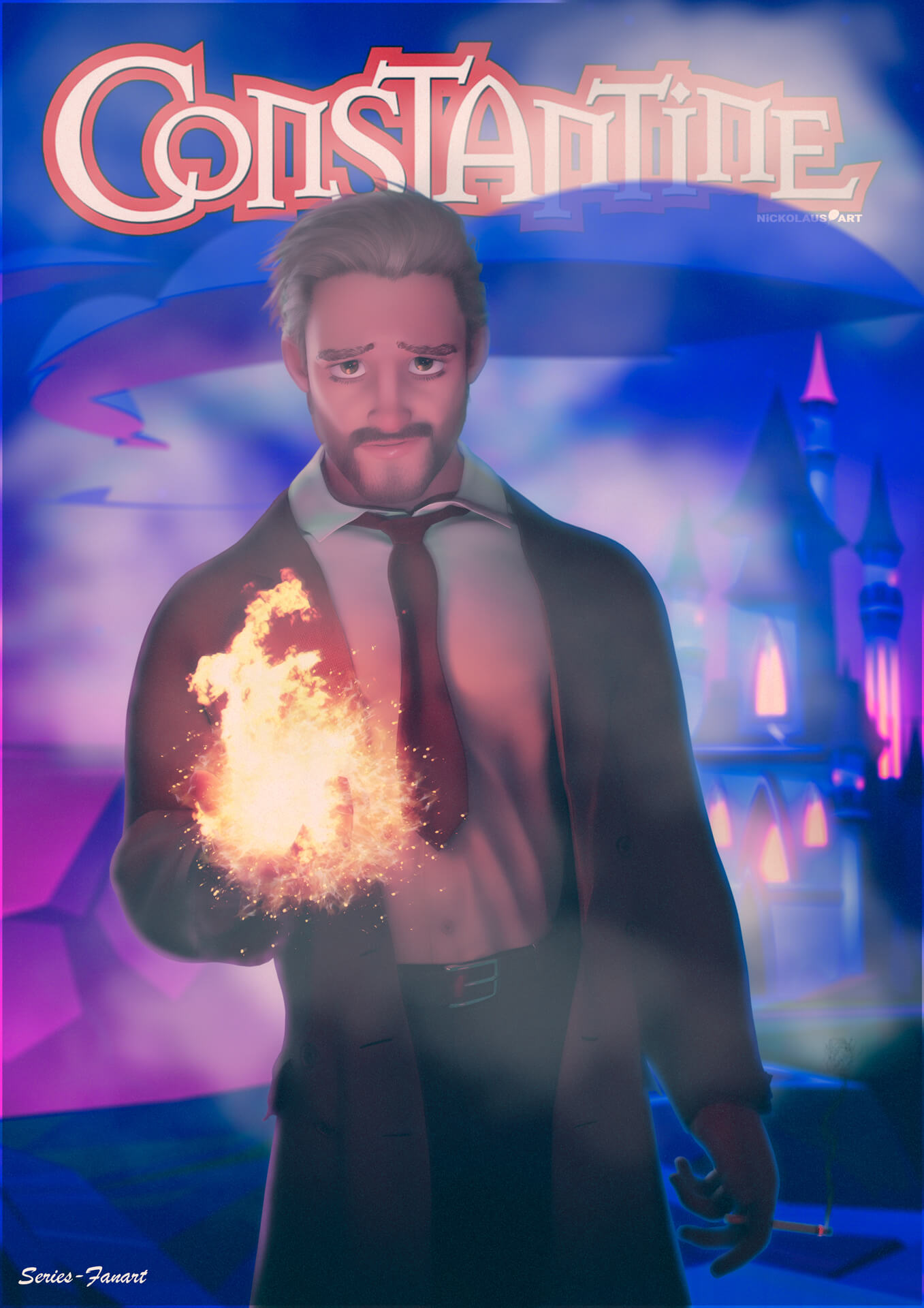 Series - Fanart - John Constantine (censored) 3D Render | RenderHub Gallery