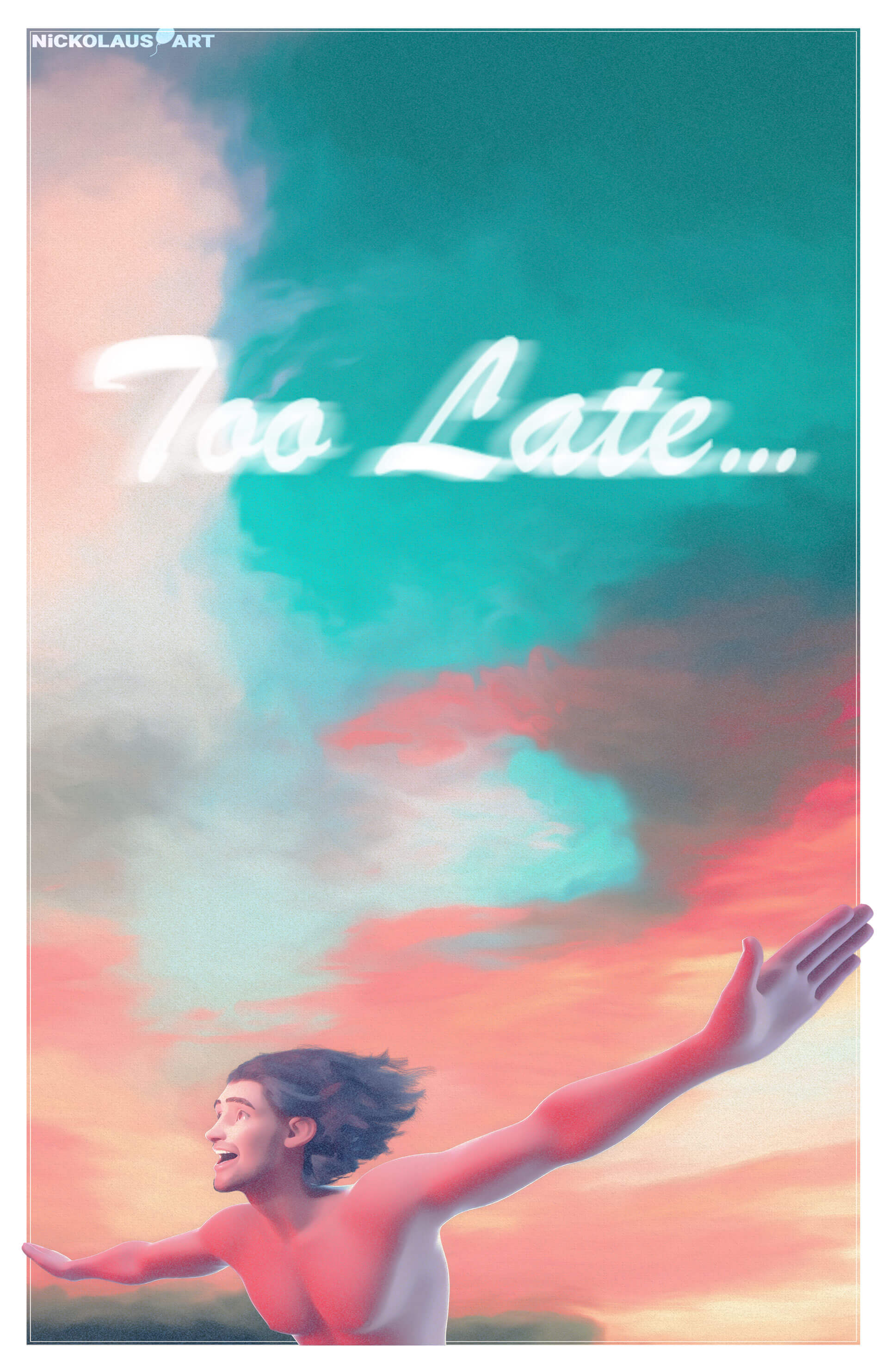 Web comics - Too Late... 3D Render, Digital Art by nickolausart