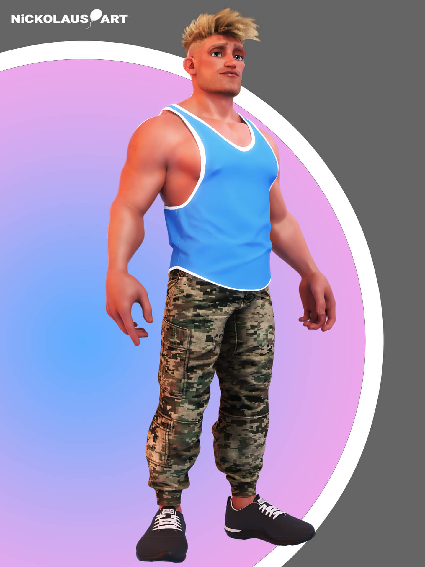 Toon George for Genesis 8 Male - Daz Content by nickolausart