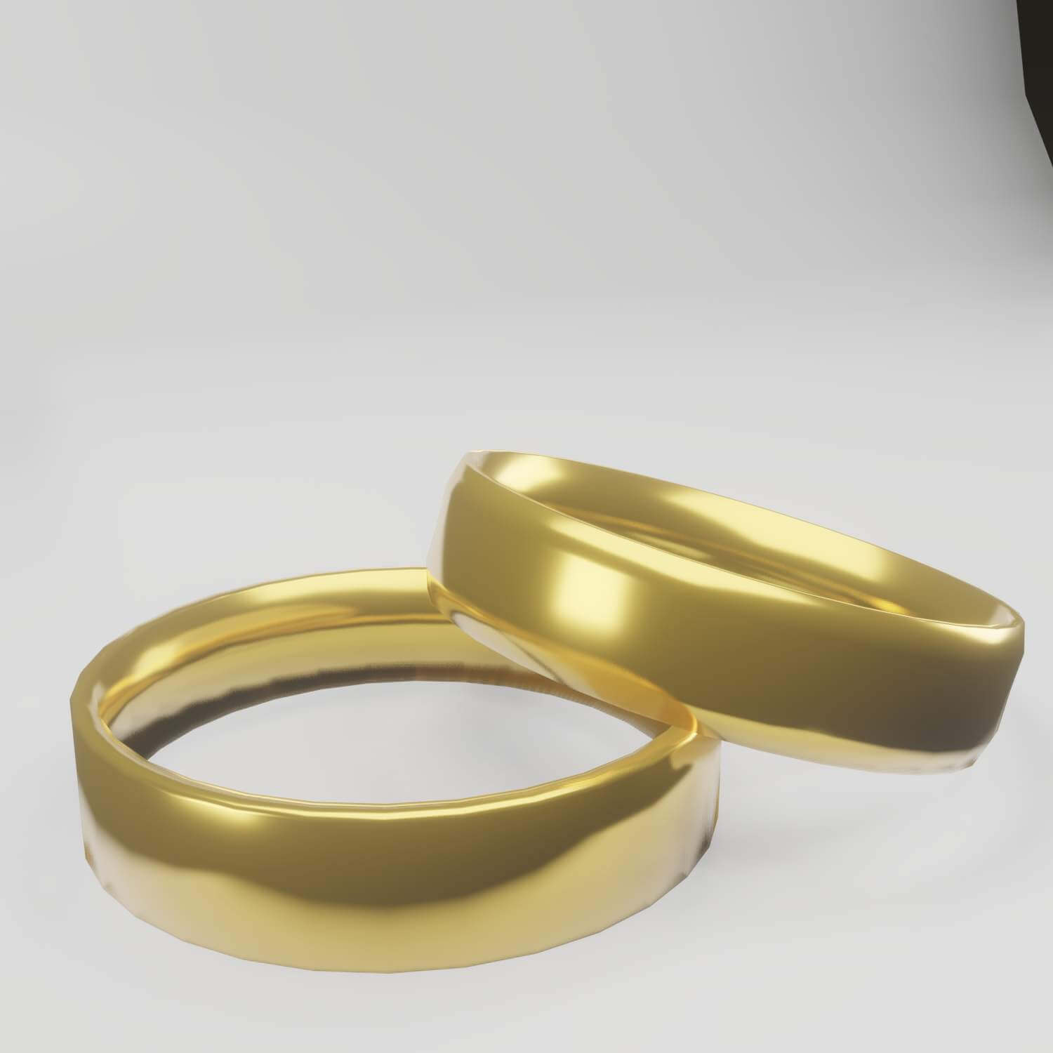 Basic Golden Ring - Free 3D Model by Nickreations