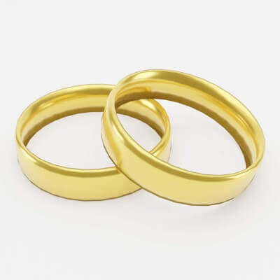 Basic Golden Ring - Free 3D Model by Nickreations