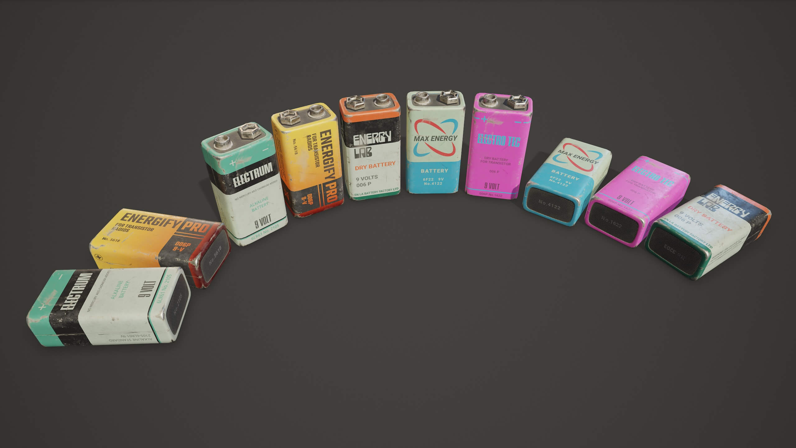 Battery PP3 9V - 3D Model by NickStarArt