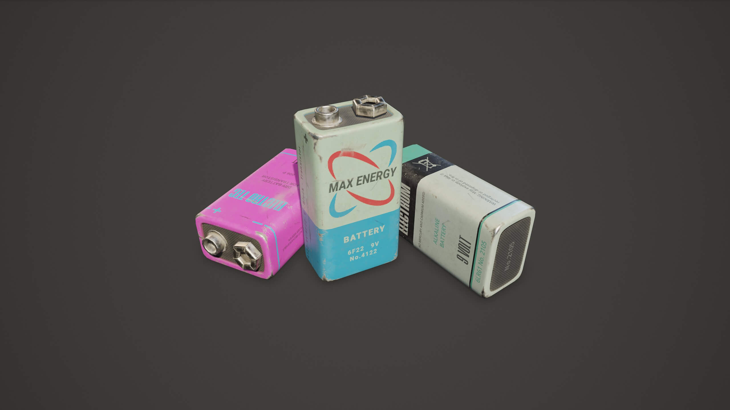 Battery PP3 9V - 3D Model by NickStarArt