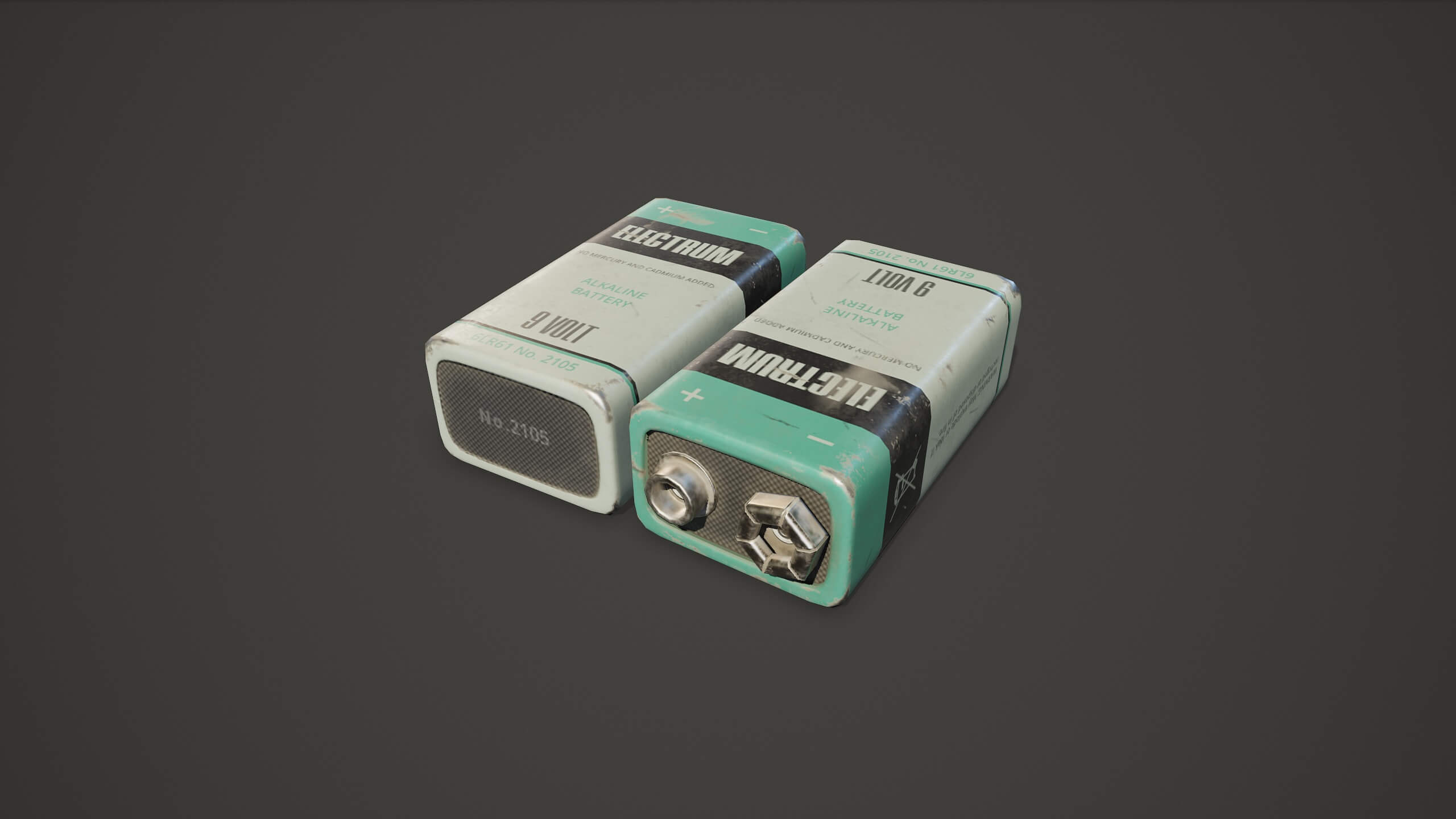 Battery PP3 9V - 3D Model by NickStarArt
