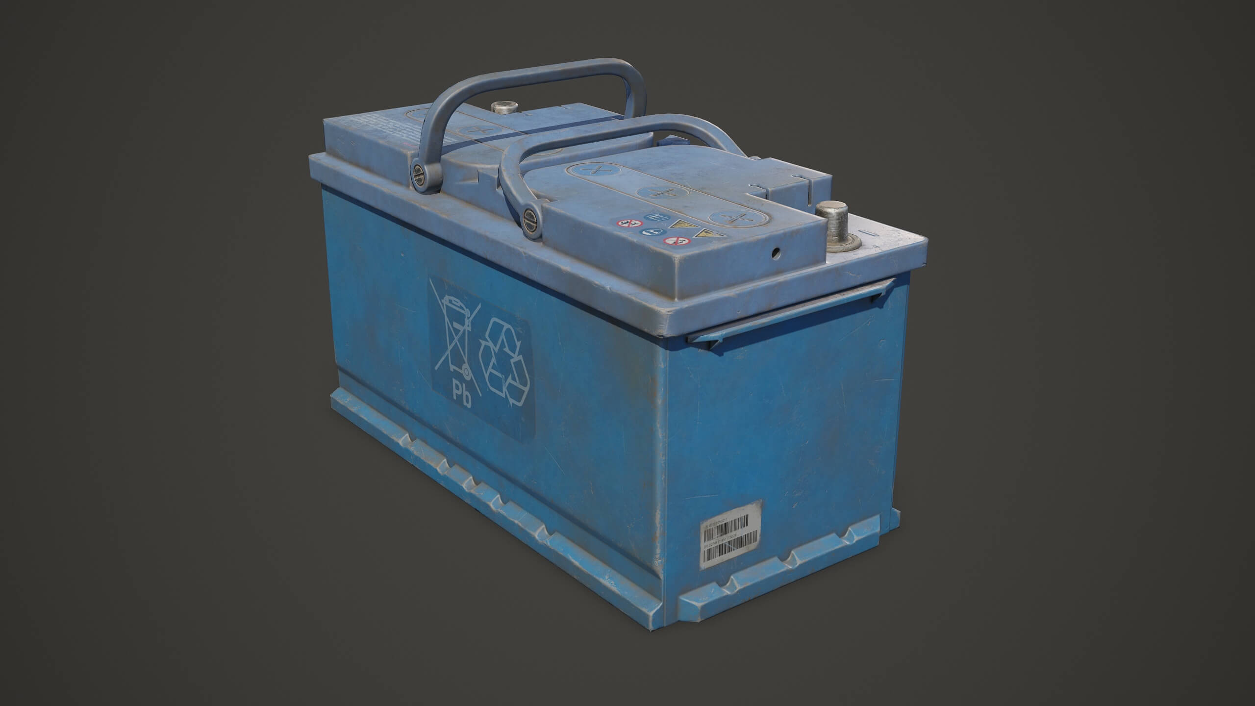 Car Battery 100 6Ct 12 Volt - 3D Model by NickStarArt
