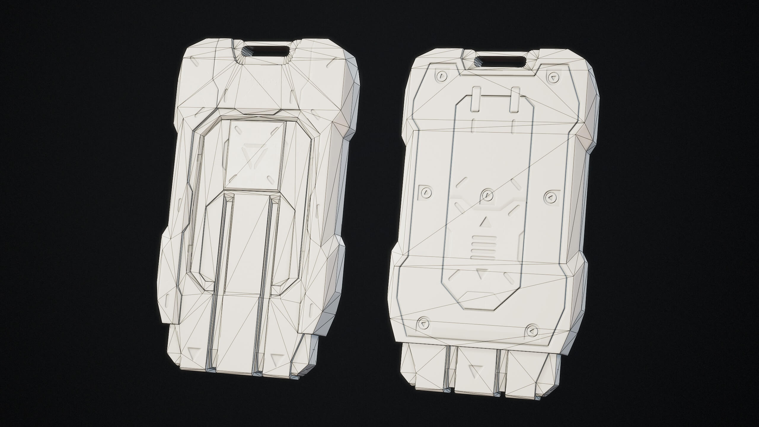 Sci-Fi Keycard 5 Color Options 3D Model by NickStarArt