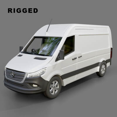 Mercedes Benz Esprinter Panel Van - 3D Model by Nicky Reigns