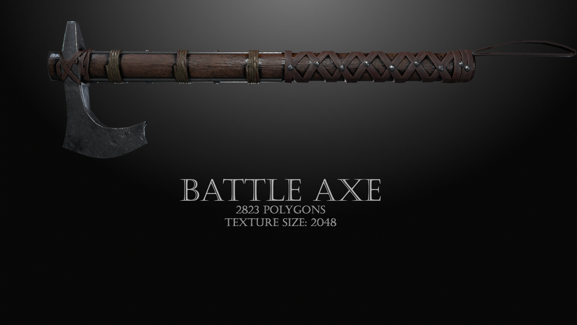 One-Hand Battle Ax 3D Model by Nico_Ni