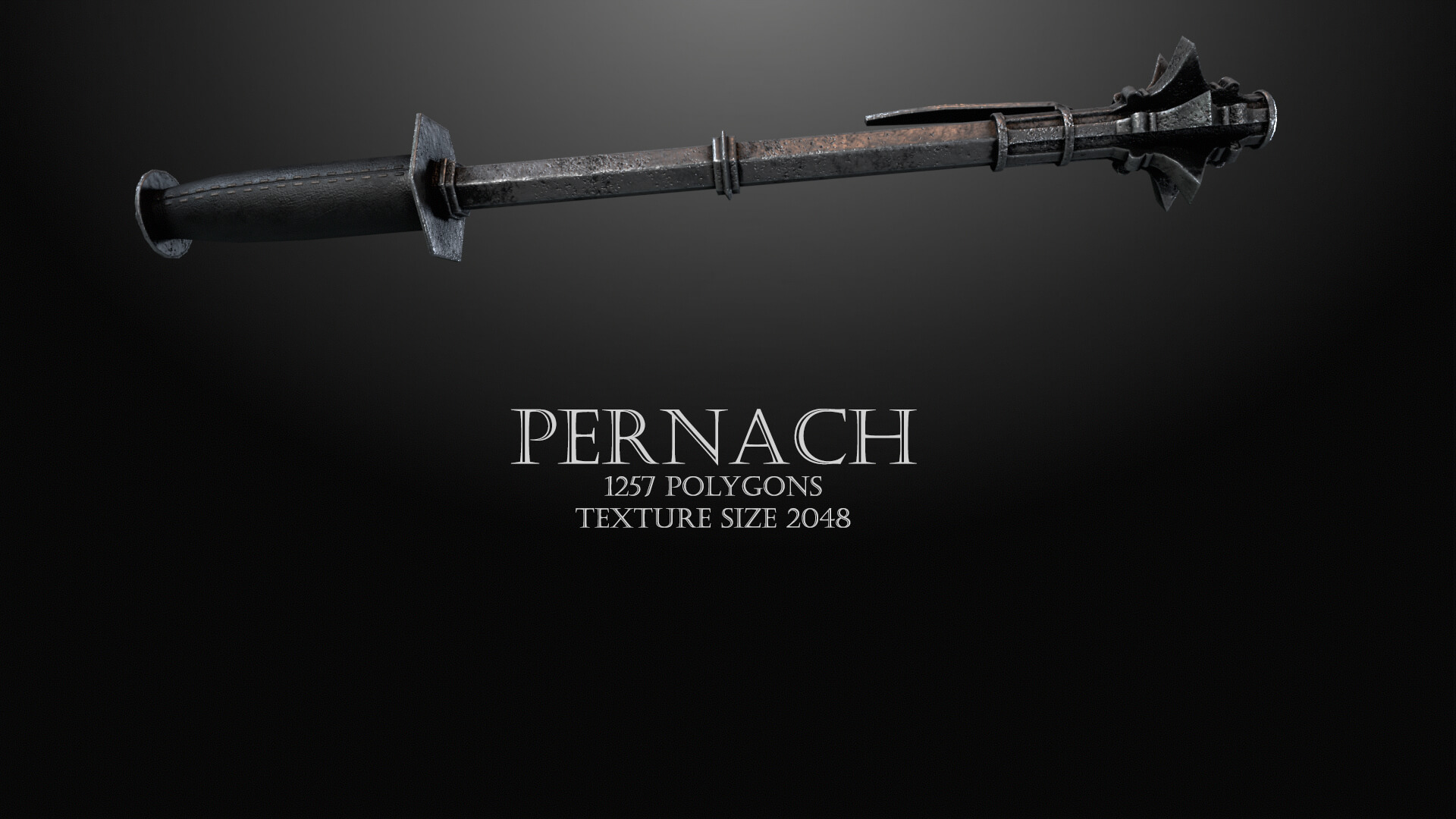 One-Handed Feathered Mace 3D Model by Nico_Ni