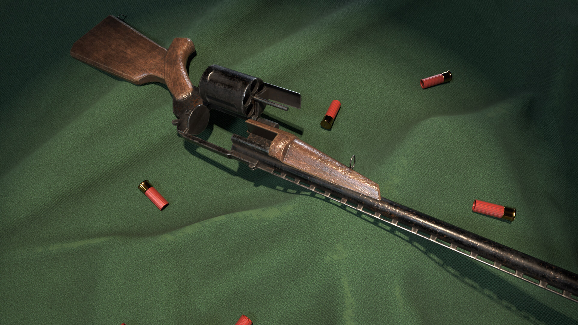 Shotgun MC-255 3D Model by Nico_Ni