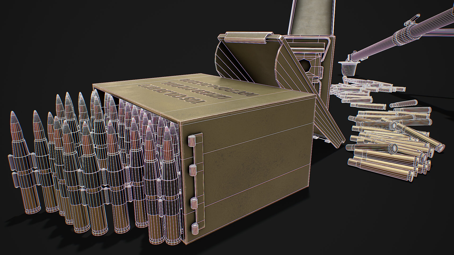 Army Machine Gun With Optical Sight - 3D Model by Nicu_Tepes