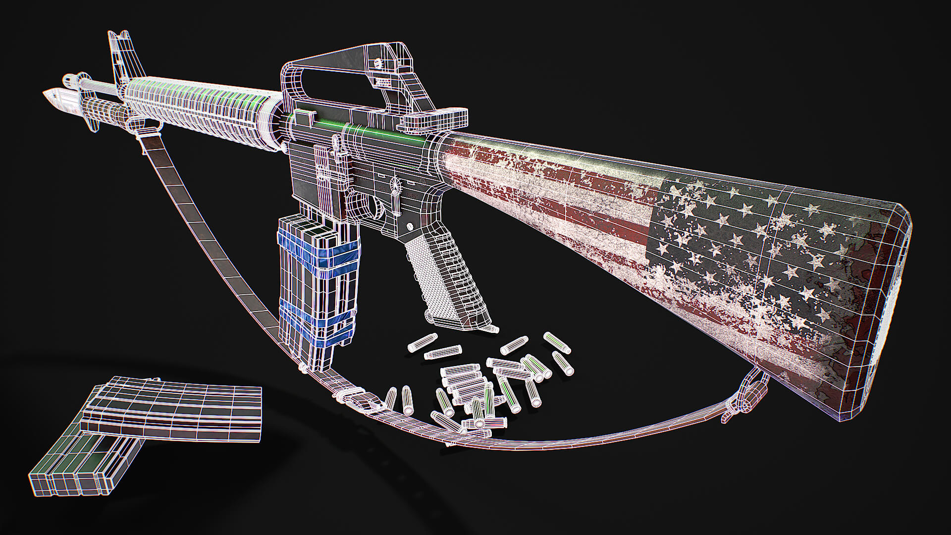 Assault Rifle 3D Model by Nicu_Tepes