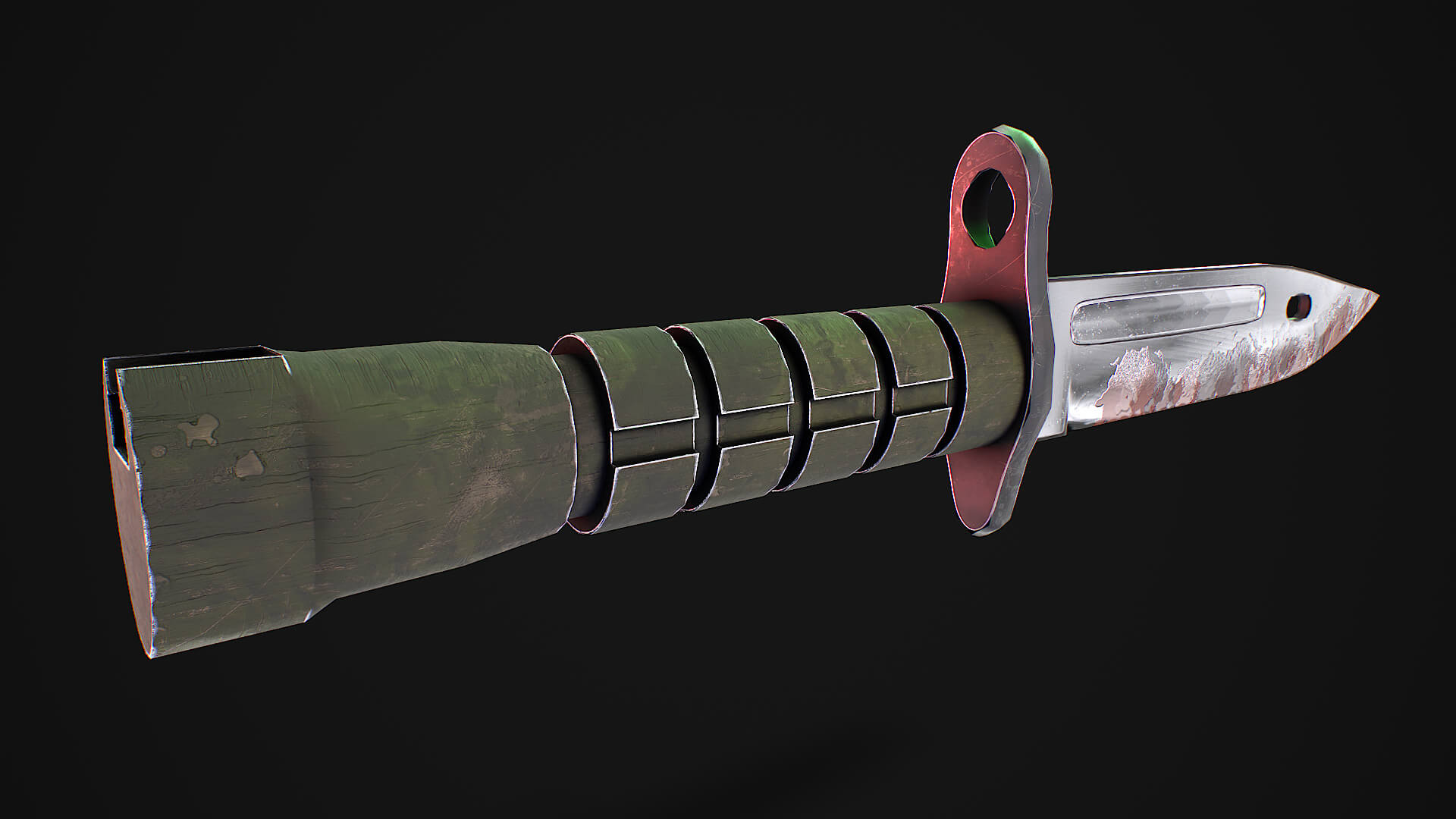 Assault Rifle 3D Model by Nicu_Tepes