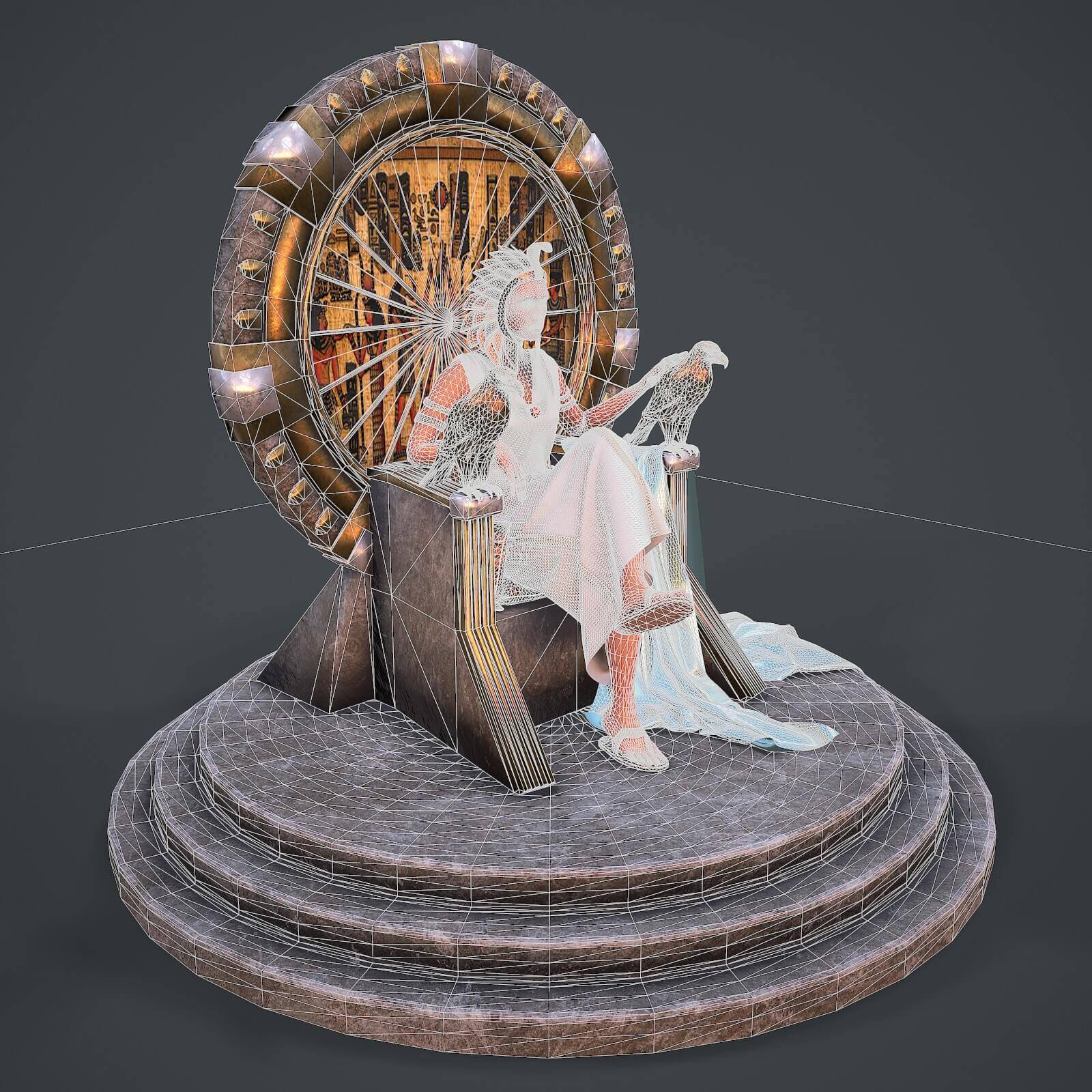 Cleopatra - 3D Model by Nicu_Tepes