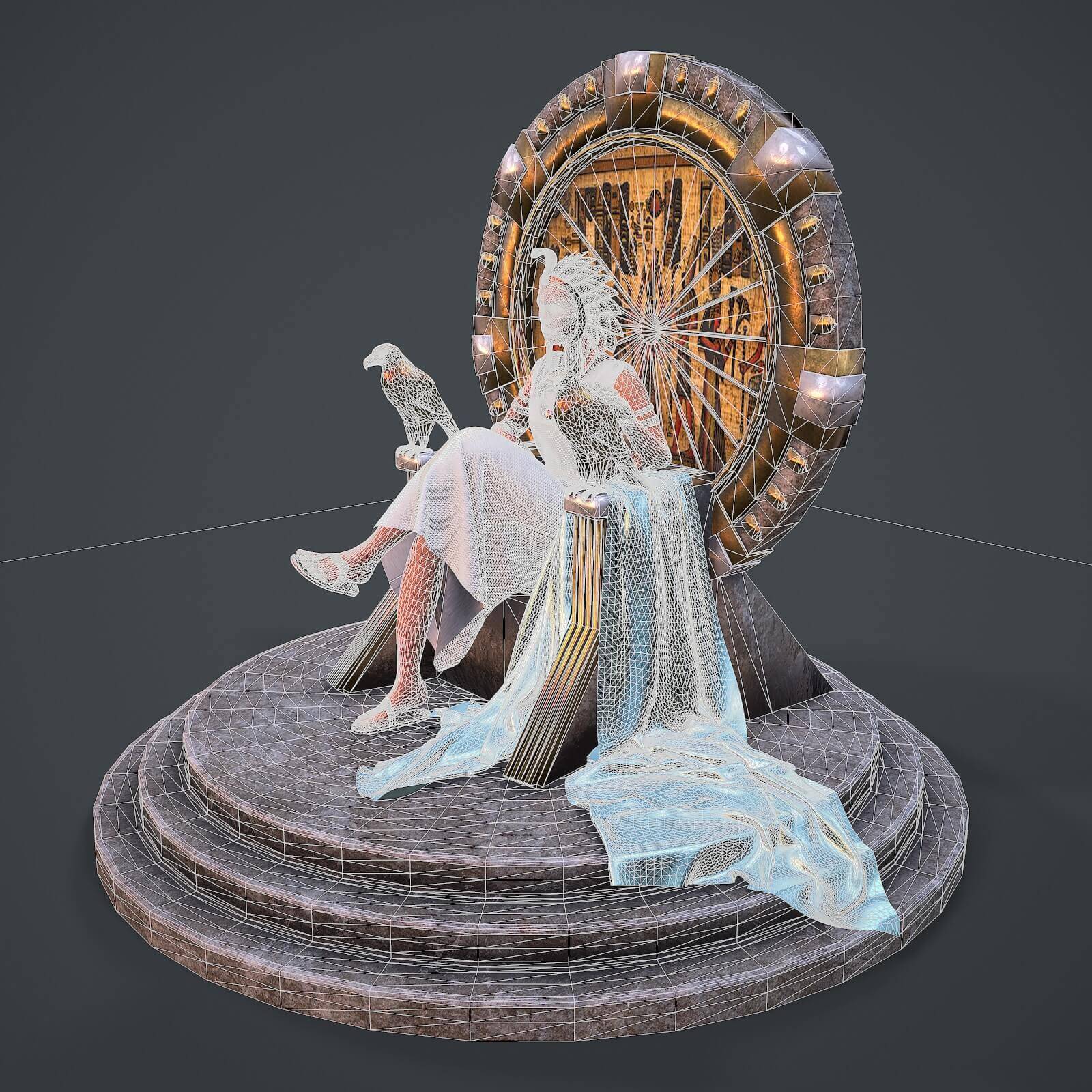 Cleopatra - 3D Model by Nicu_Tepes