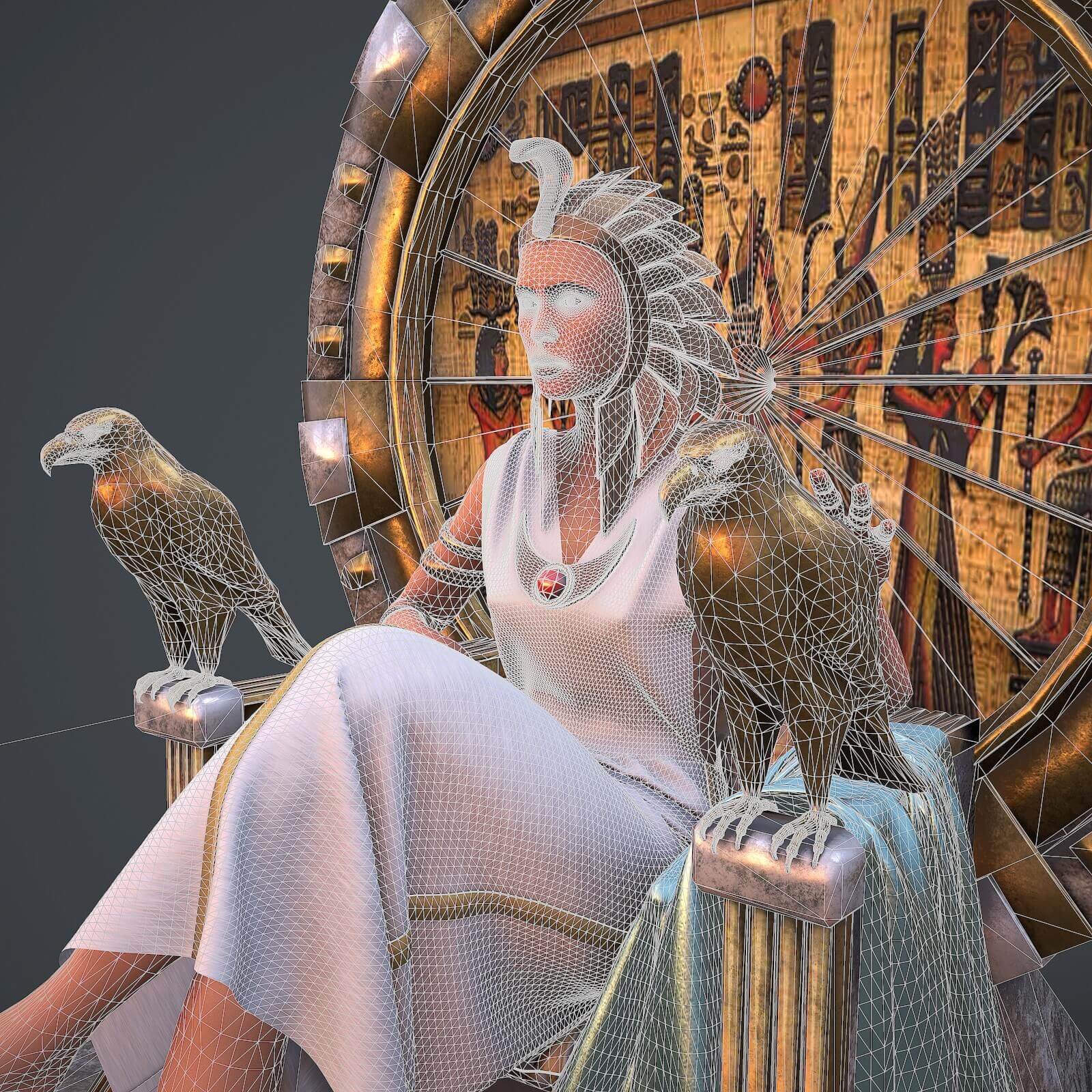 Cleopatra - 3D Model by Nicu_Tepes