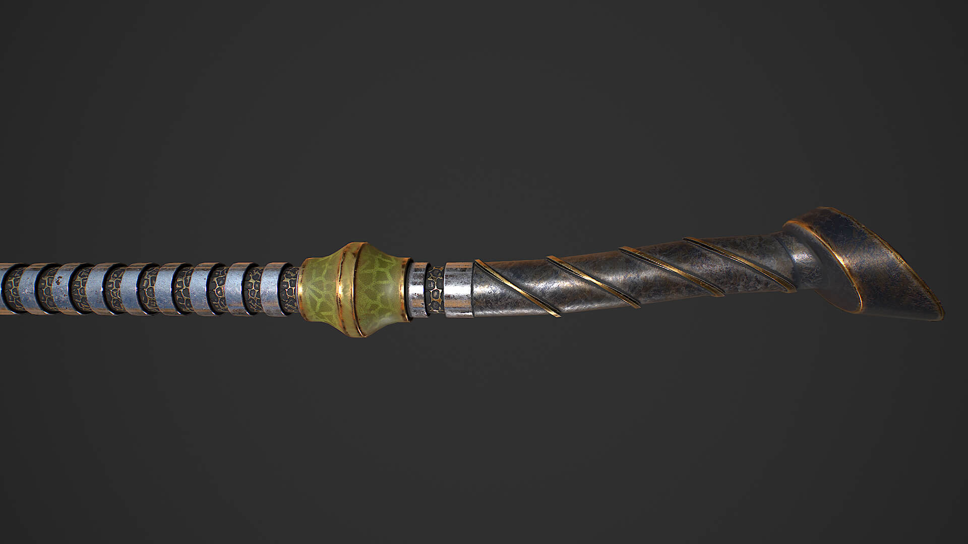 Combat Staff 3 - 3D Model by Nicu_Tepes