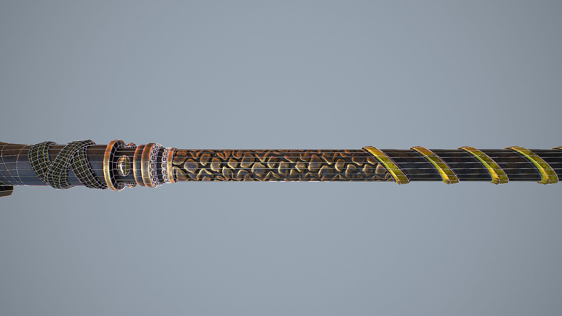 Combat Staff 4 - 3D Model by Nicu_Tepes