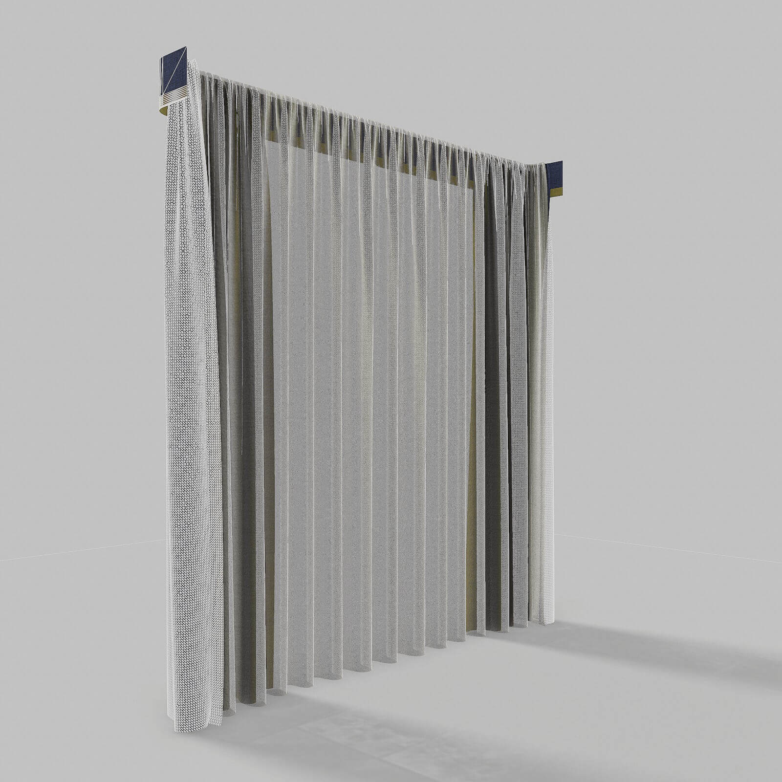 Curtains - 3D Model by Nicu_Tepes