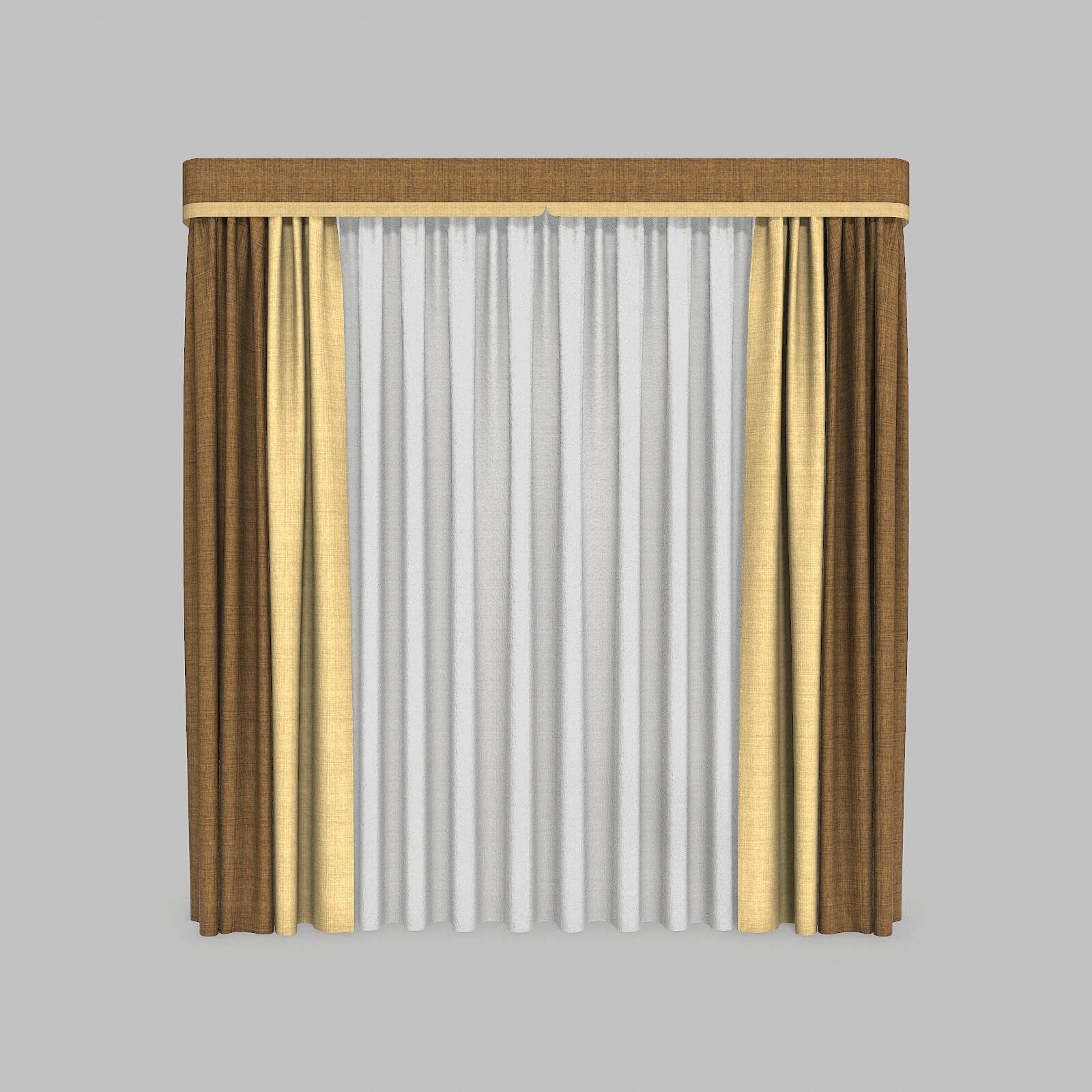 Curtains - 3D Model by Nicu_Tepes