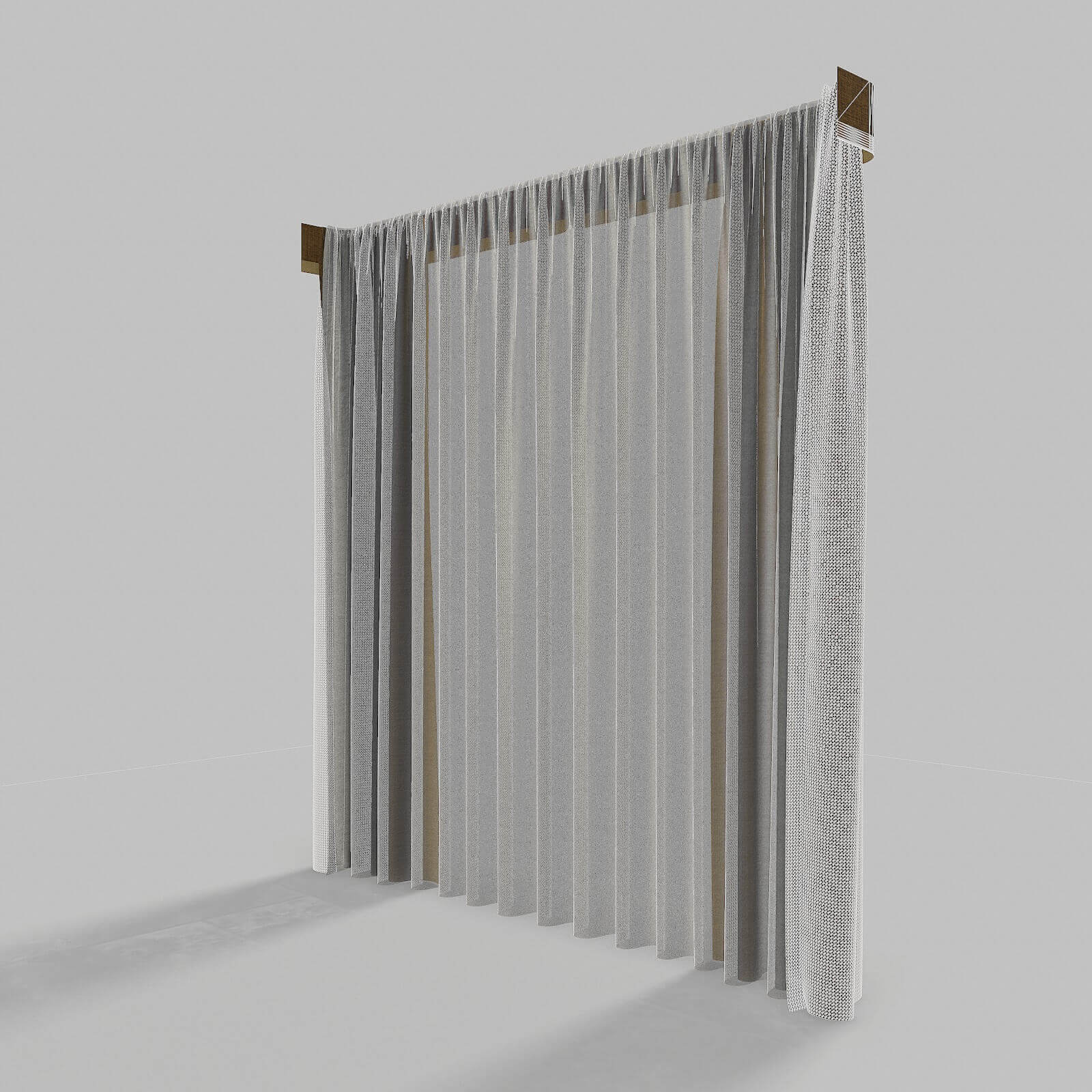 Curtains - 3D Model by Nicu_Tepes