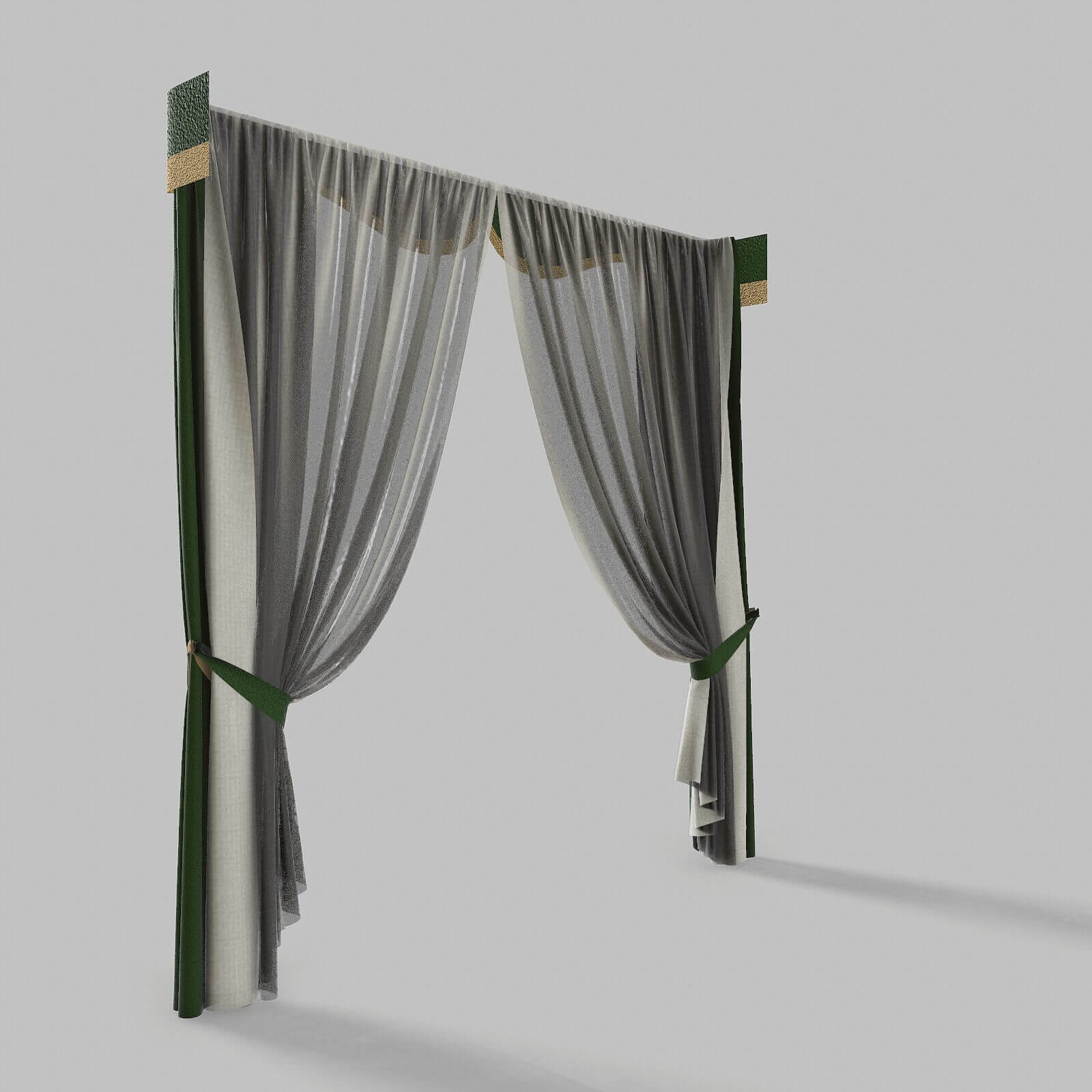 Curtains - 3D Model by Nicu_Tepes