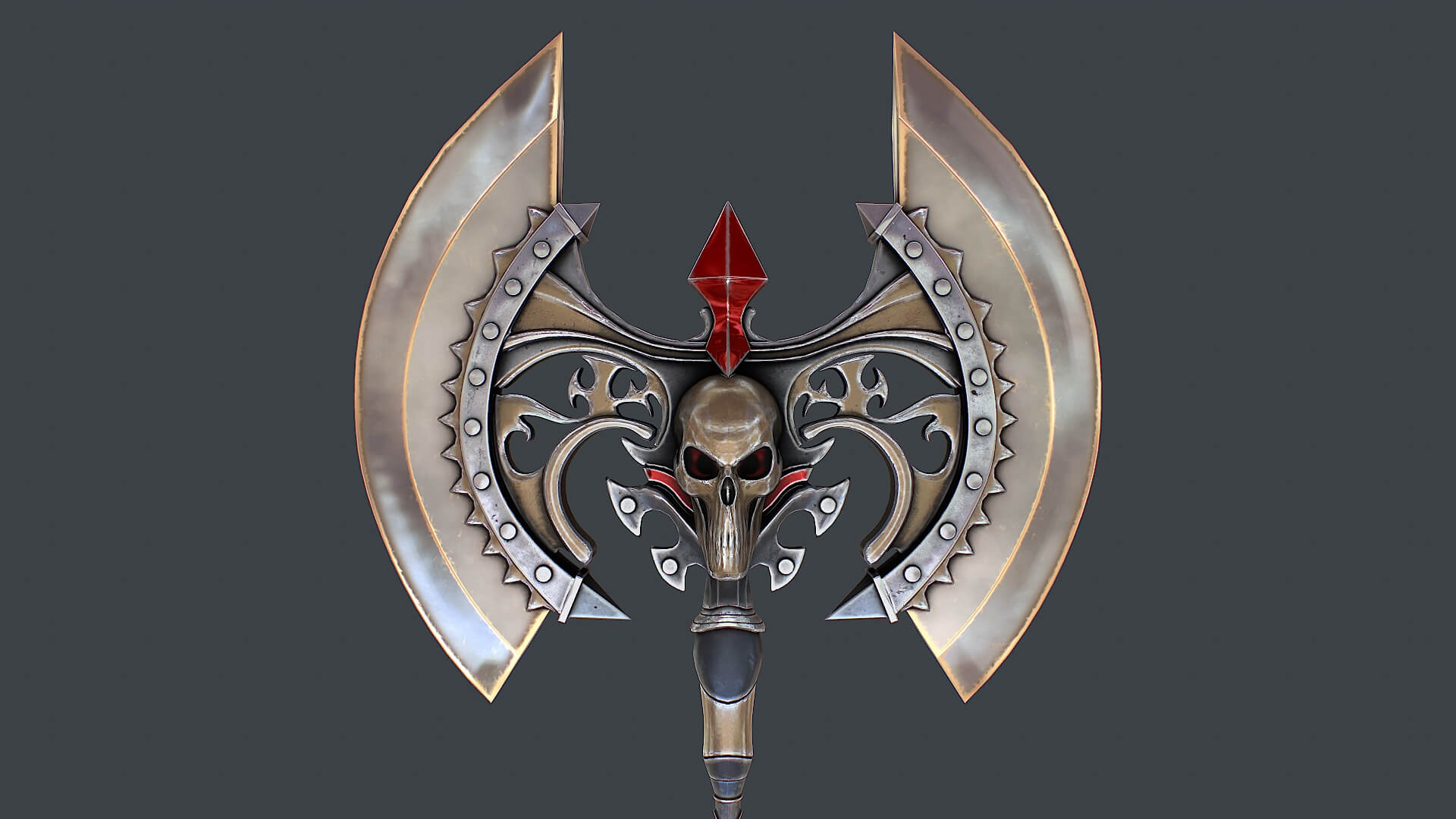 Fantasy Axe 1 - 3D Model by Nicu_Tepes