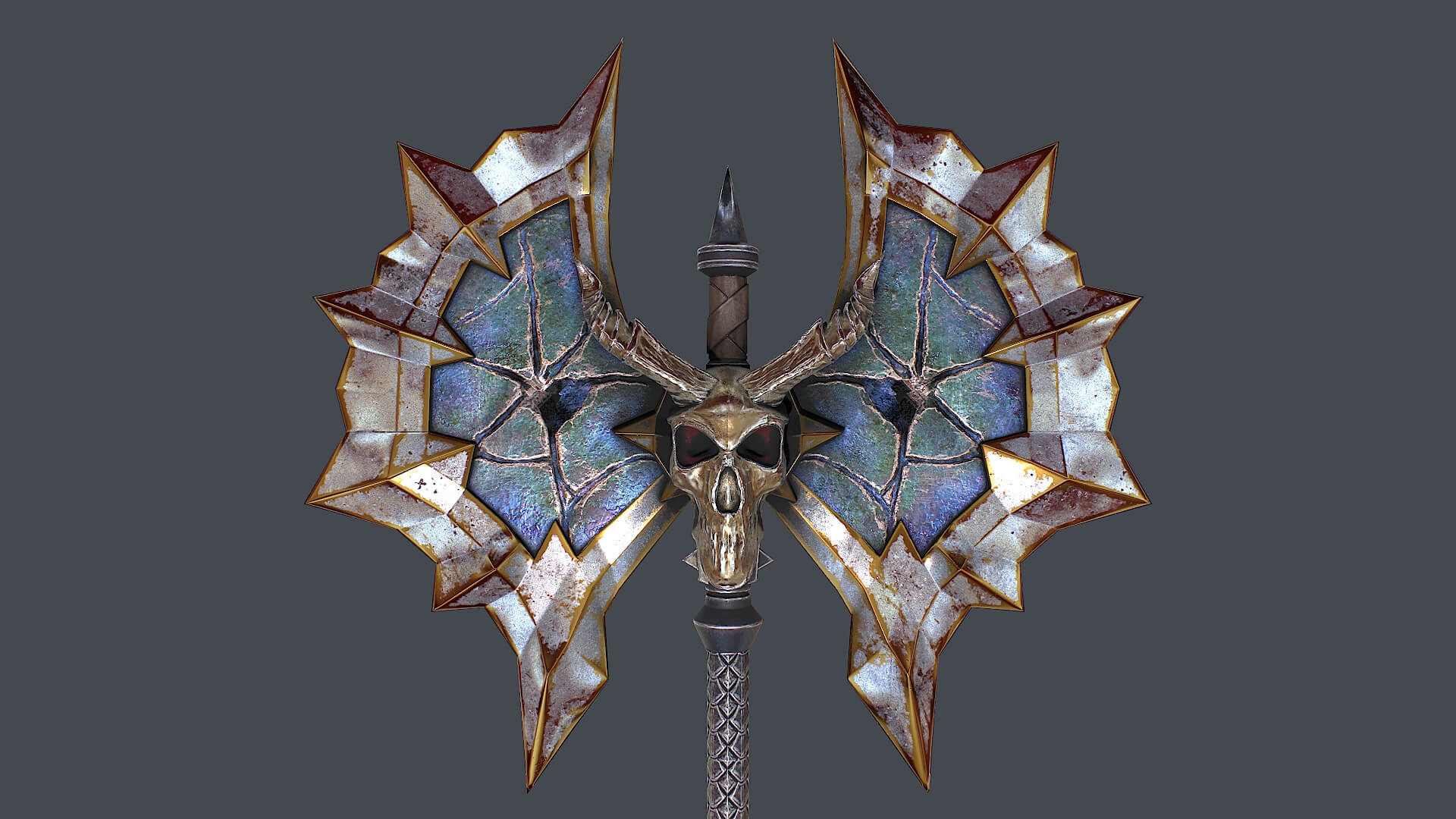 Fantasy Axe 2 - 3D Model by Nicu_Tepes