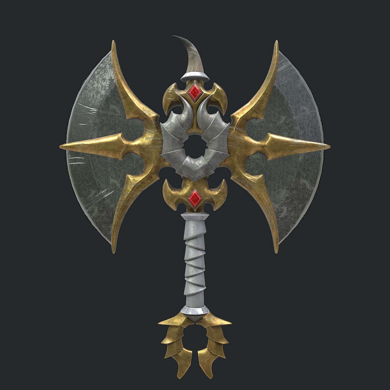 Fantasy Axe 3D Model