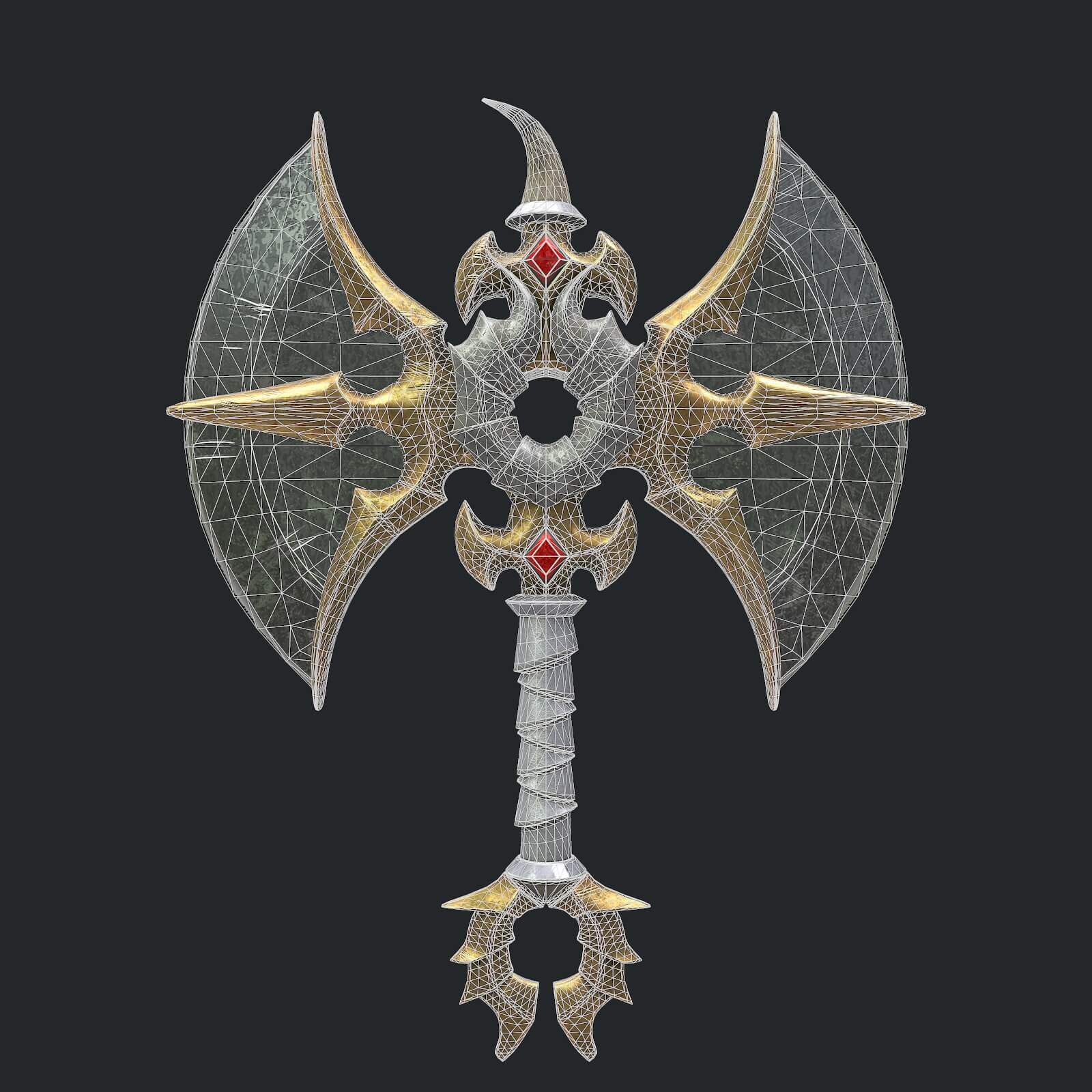 Fantasy Axe Weapon